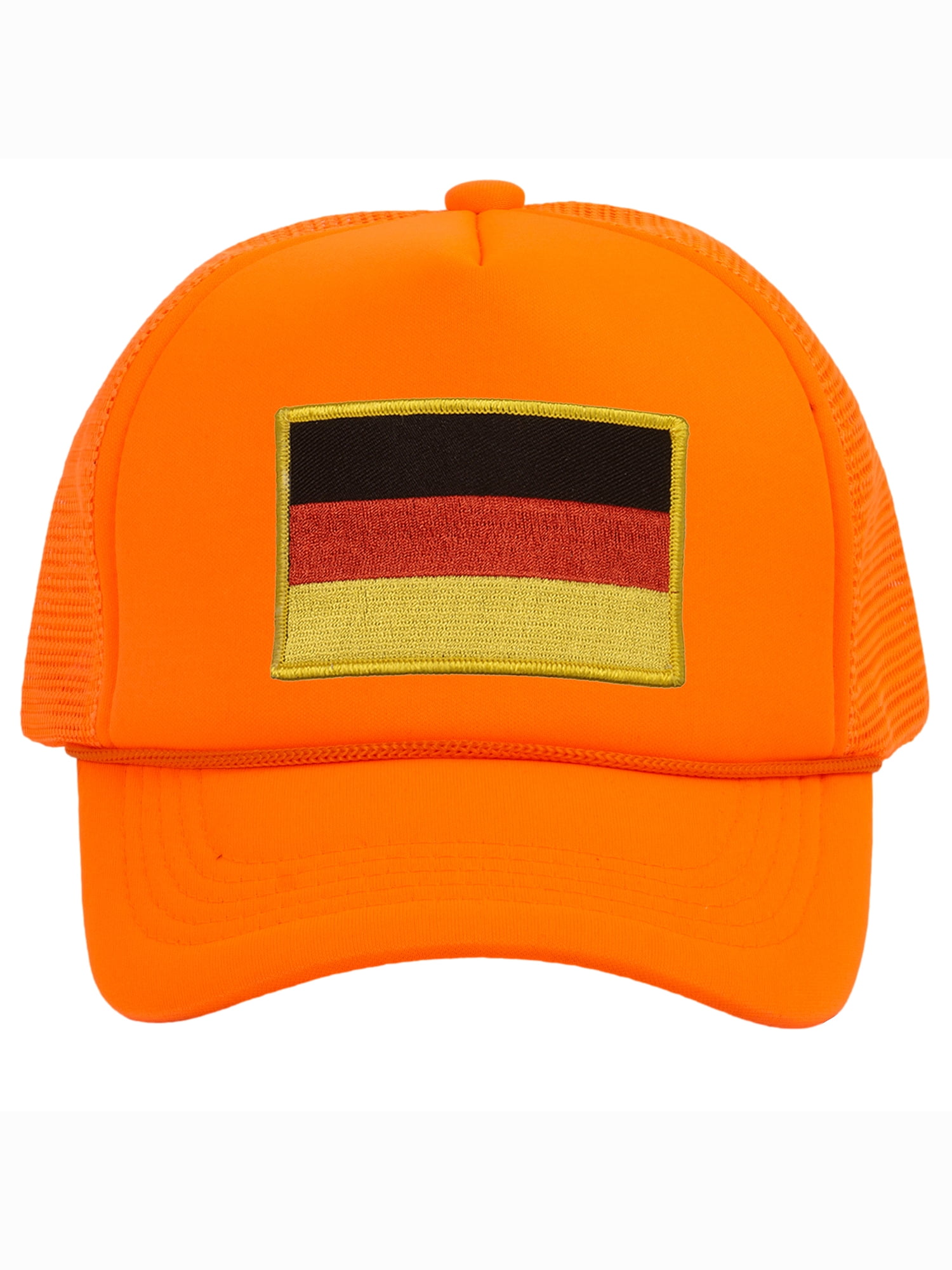 Top Headwear Country Germany Flag Hat - German Trucker Cap Neon Orange ...