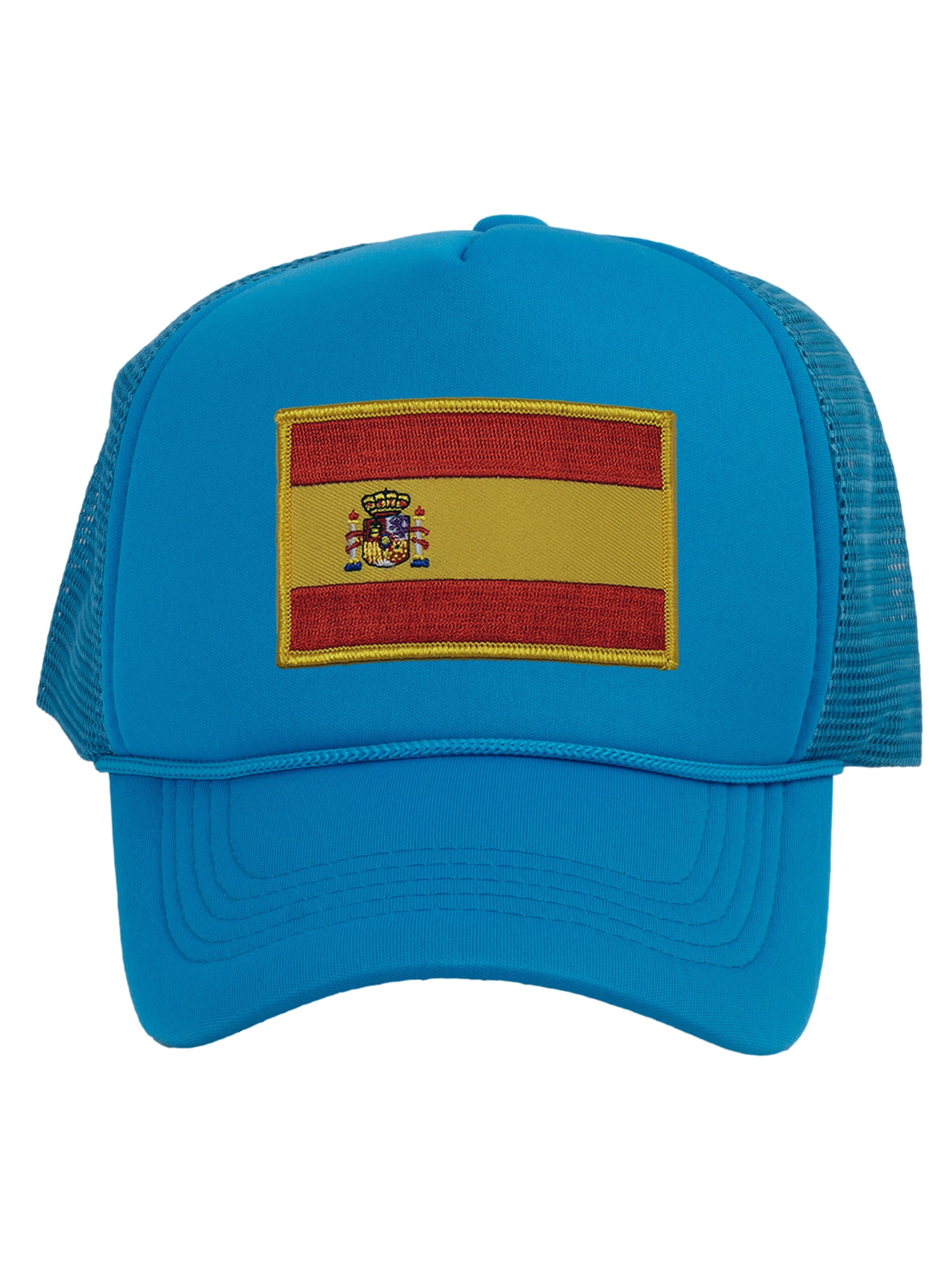 Top Headwear Country Spain Flag Hat - Espana Trucker Cap Aqua Blue ...