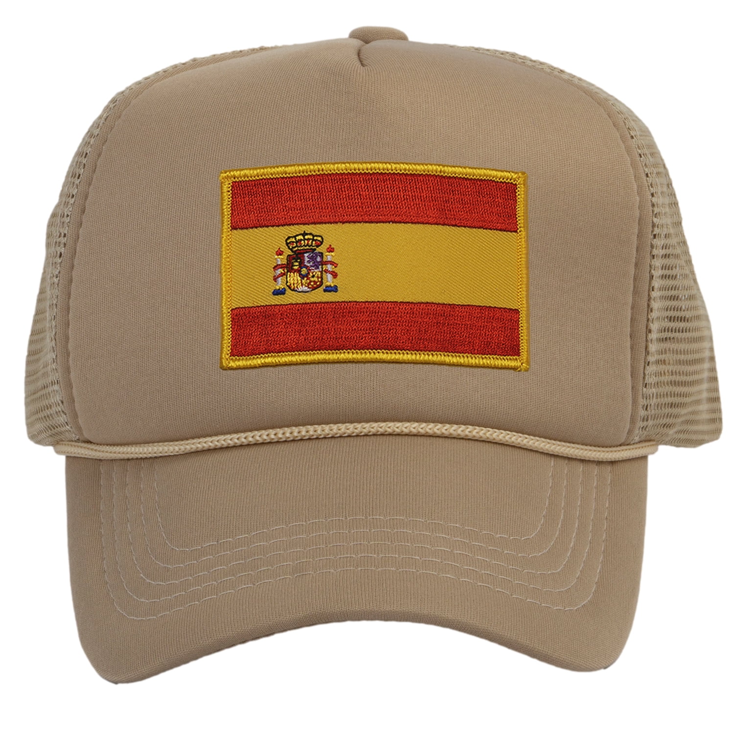 Top Headwear Country Spain Flag Hat - Espana Trucker Cap Beige ...