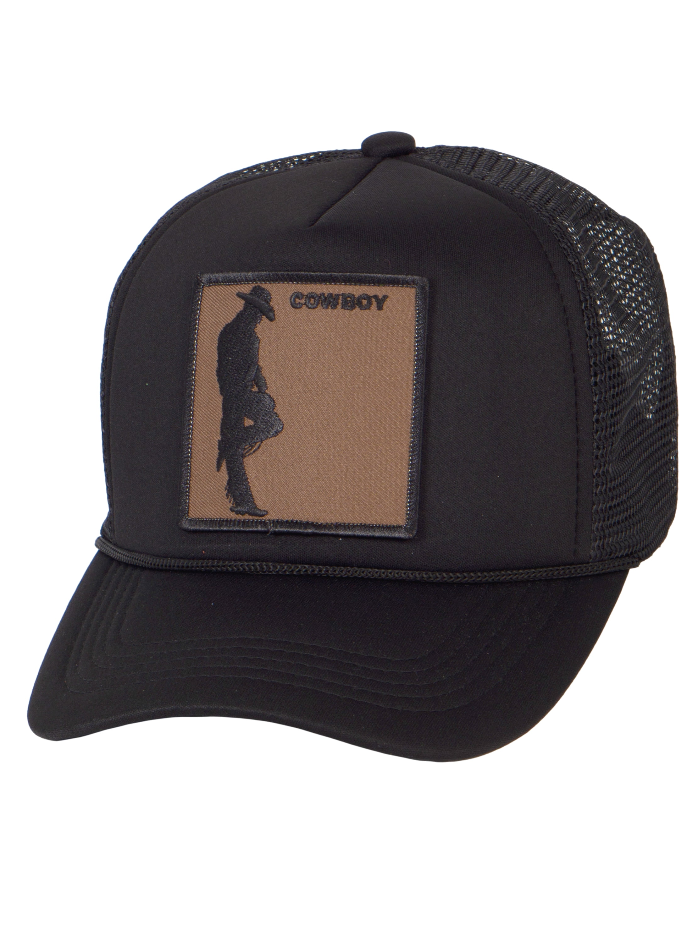 Top Headwear Cowboy Trucker Hat - Rope Snapback Cap - Walmart.com