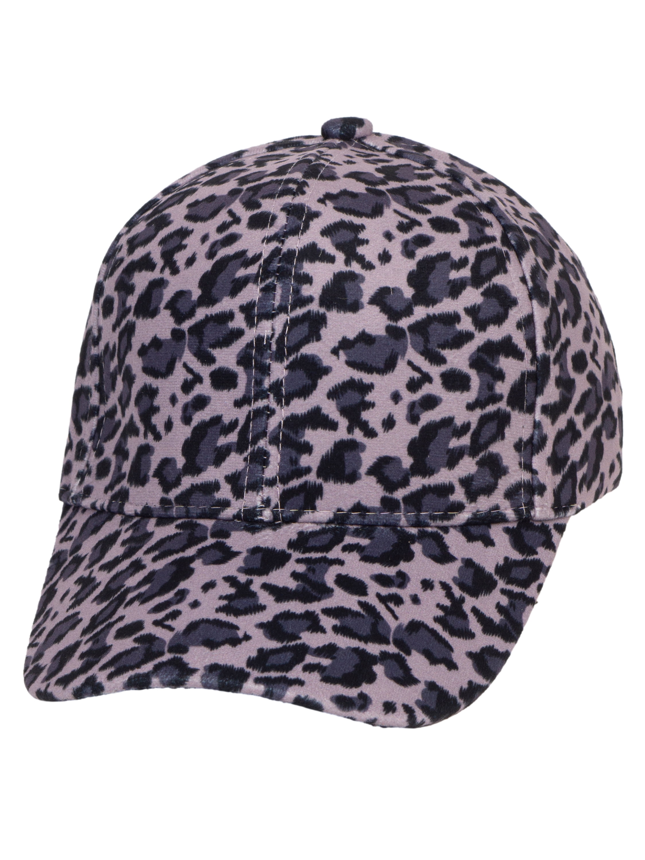 Top Headwear Felt Womens Leopard Cheetah Print Baseball Cap - Black ...