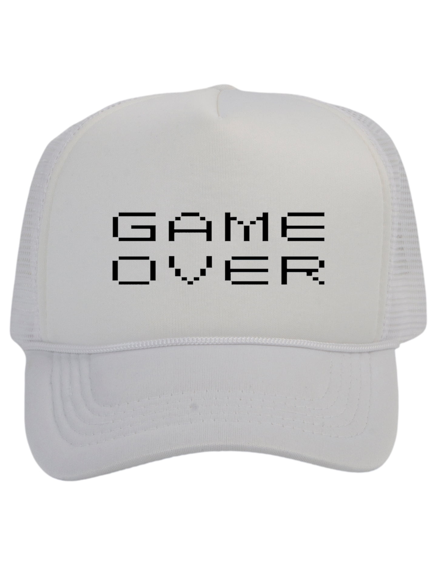 Top Headwear Game Over Trucker Hat - Men's Women's Gamer Bachelor Party ...