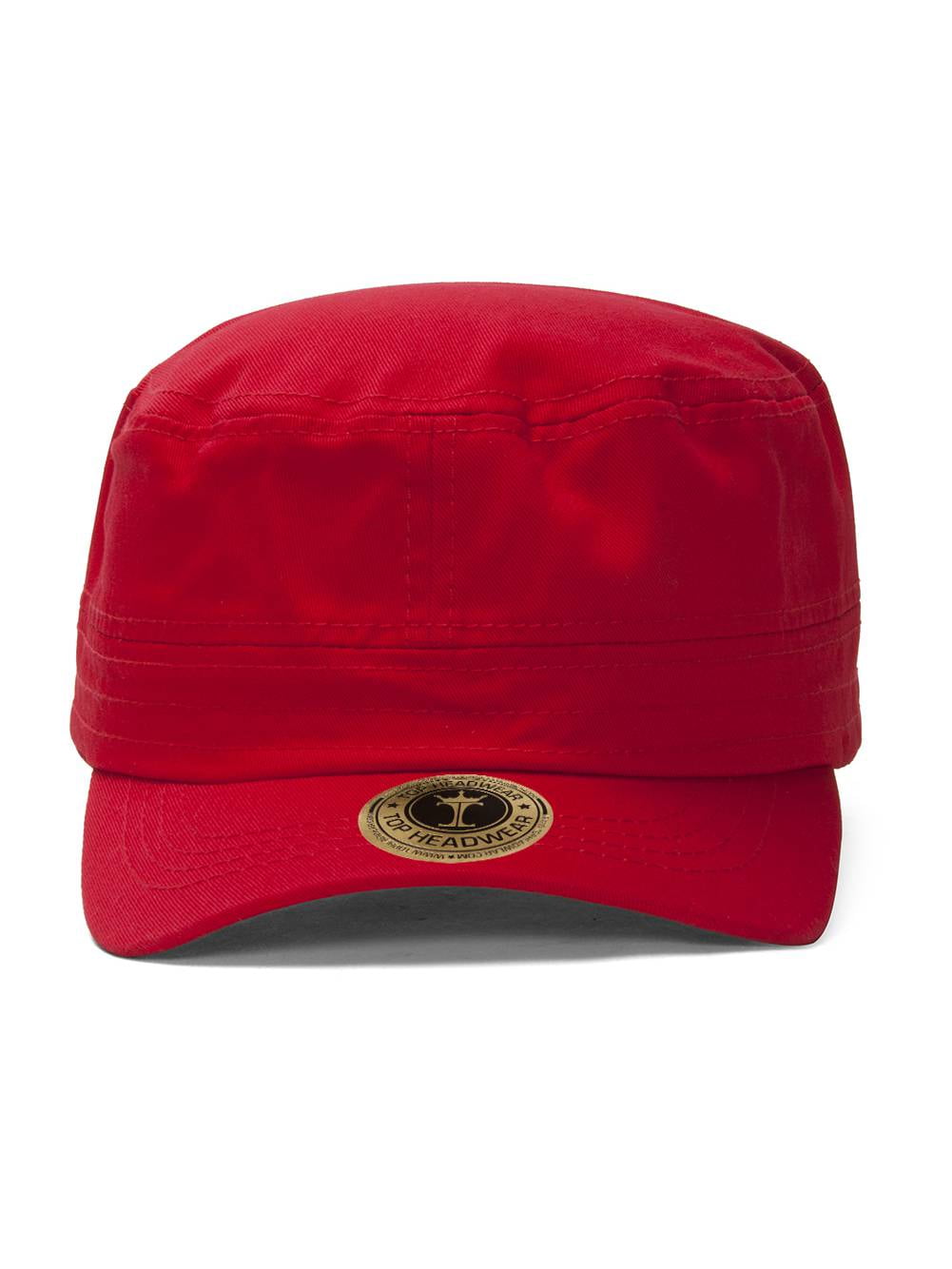 Top Headwear Grenadier Adjustable Basic GI Cadet Cap - Red - Walmart.com