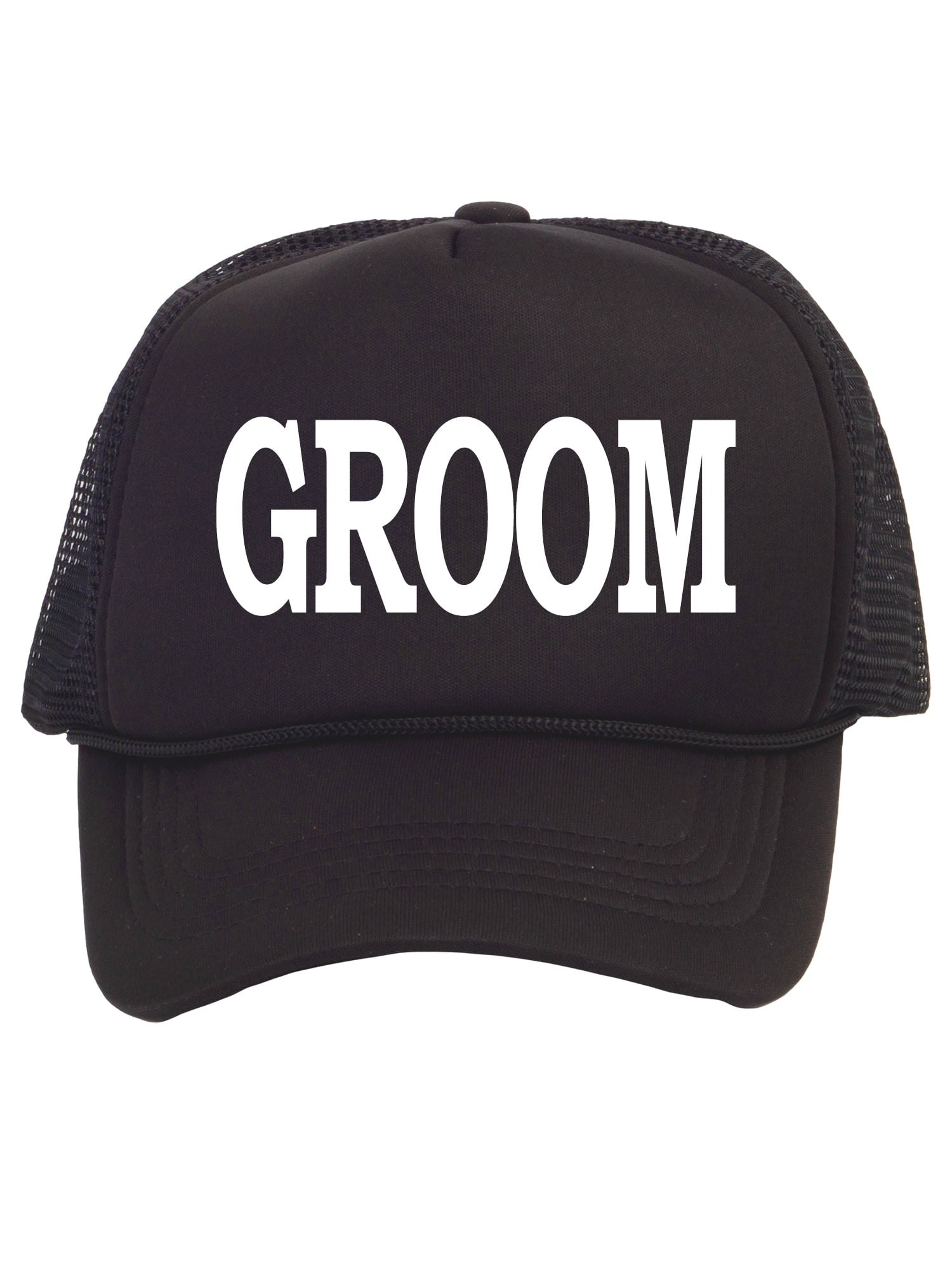 Top Headwear Groom Hat - Bachelor Party Trucker Hat Black - Walmart.com