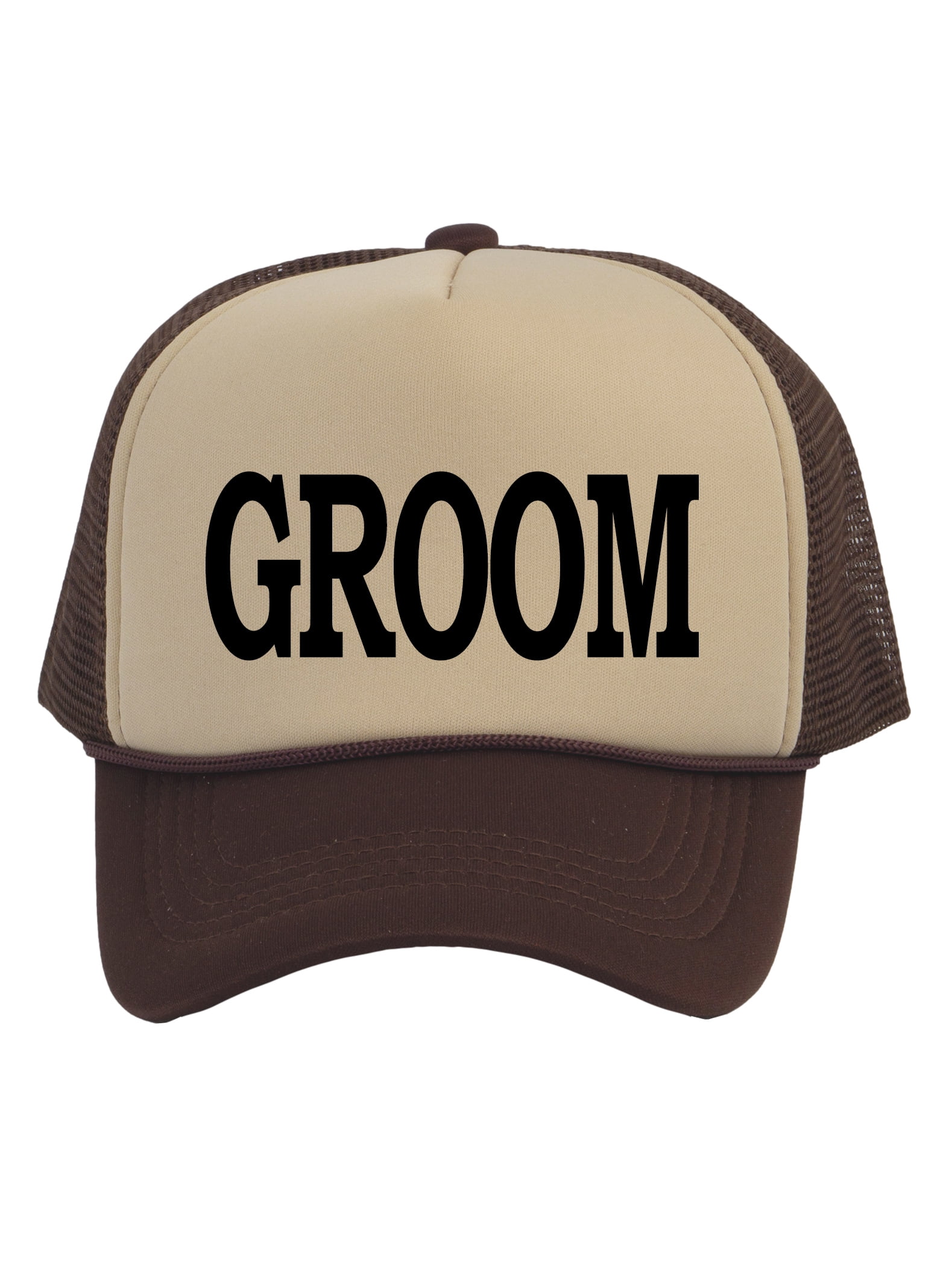Top Headwear Groom Hat - Bachelor Party Trucker Hat Khaki/Brown ...