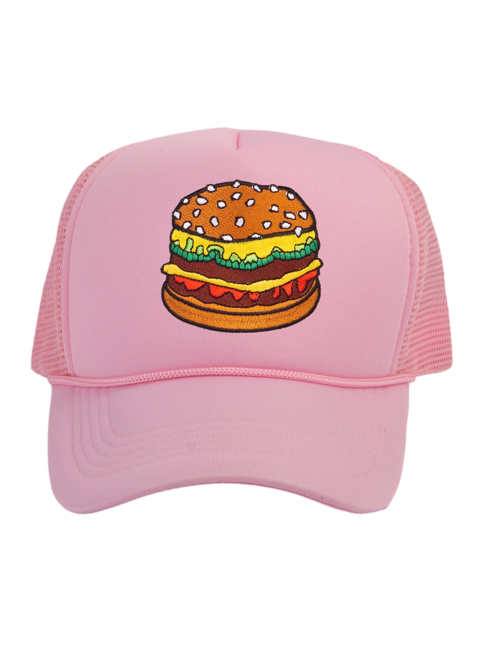 Top Headwear Hamburger Cheeseburger Trucker Hat - Men's Snapback Burger ...