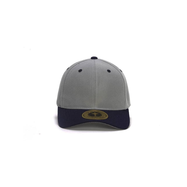 Top Headwear Hook & Loop Adjustable Cap - Grey/Navy - Walmart Business ...