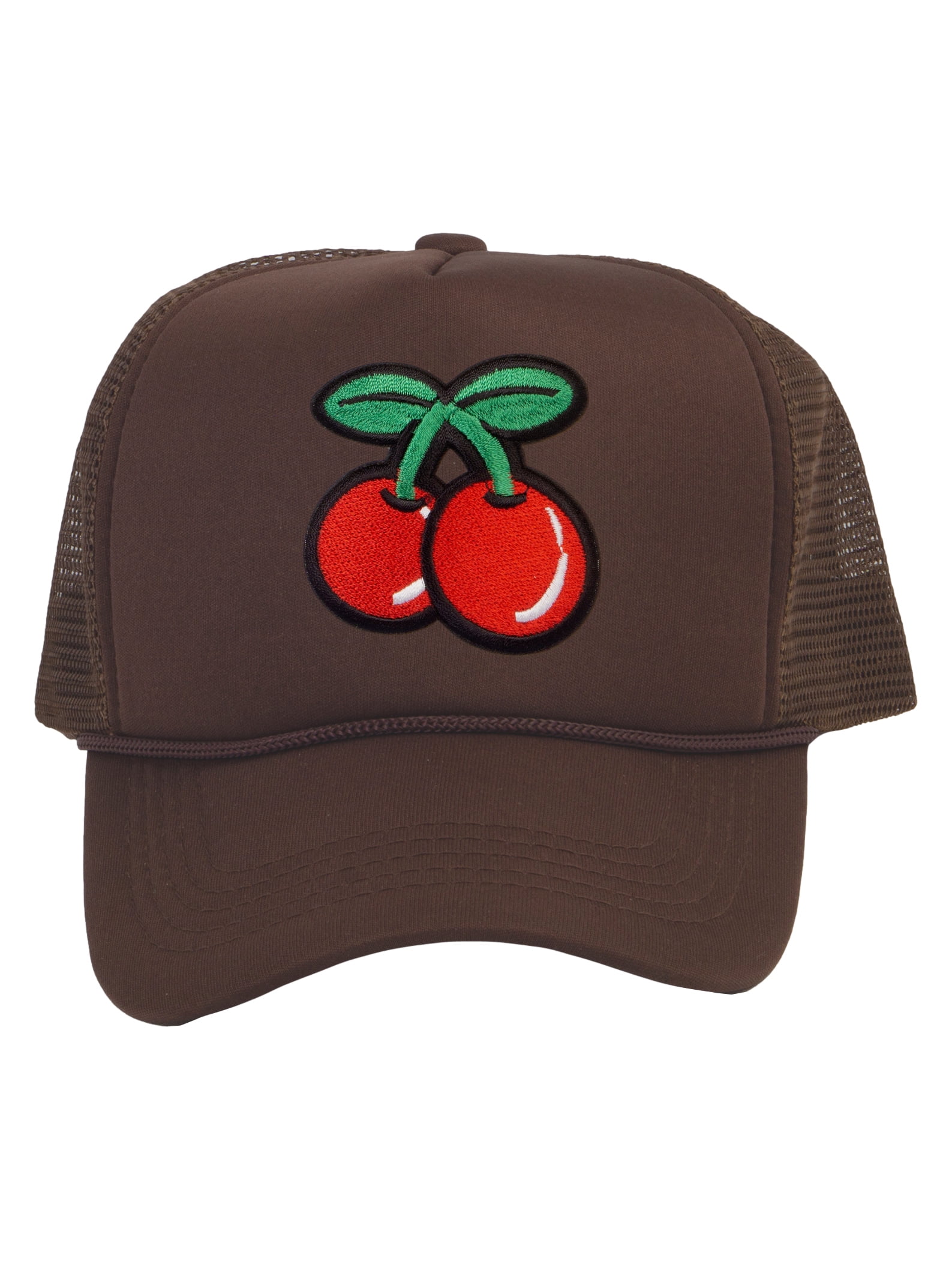Top Headwear Large Cherry Hat - Mens Womens Cherries Snapback Trucker Cap Brown - Walmart.com