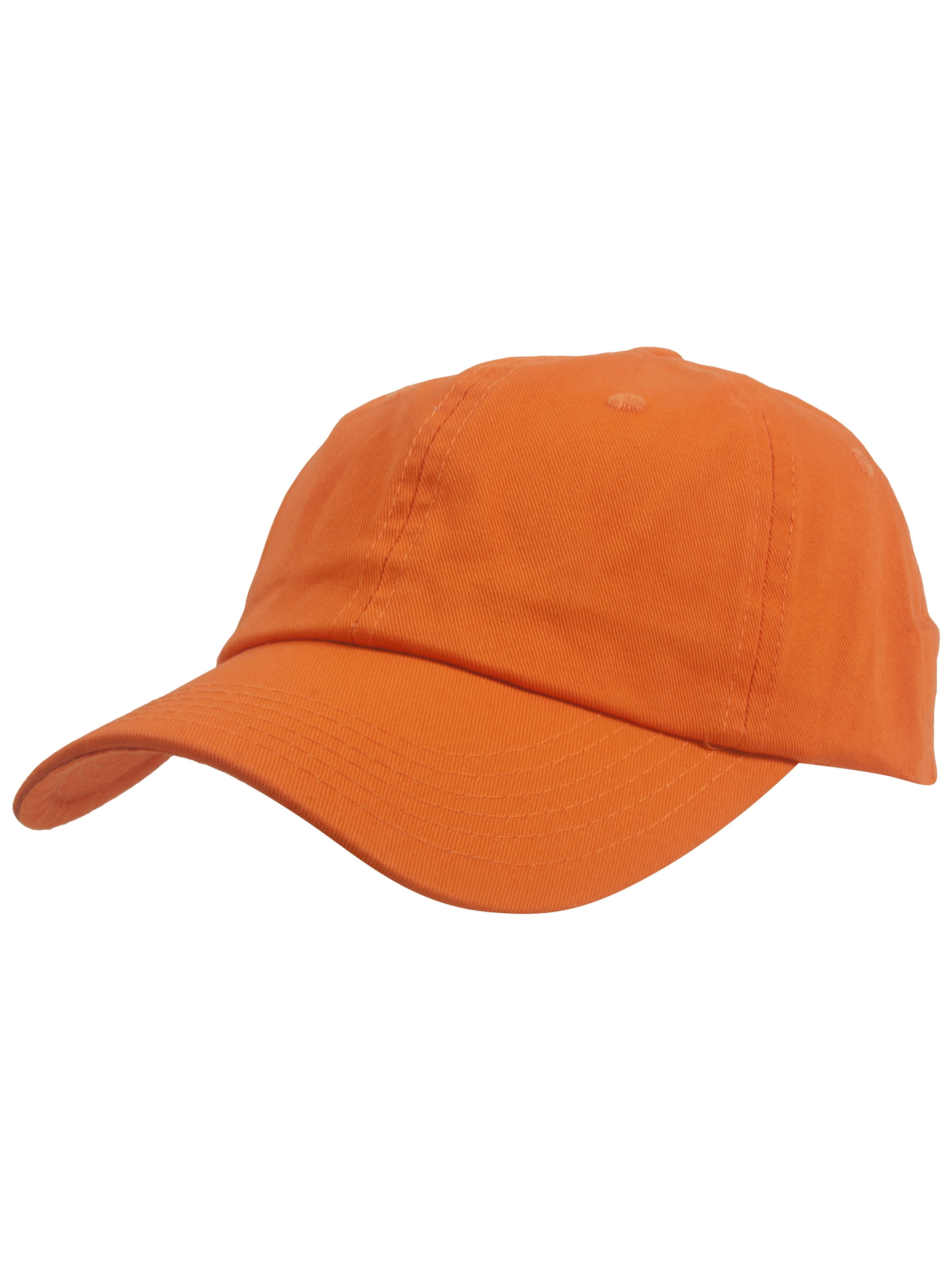 Top Headwear Low Profile Adjustable Baseball Cap - Orange - Walmart.com