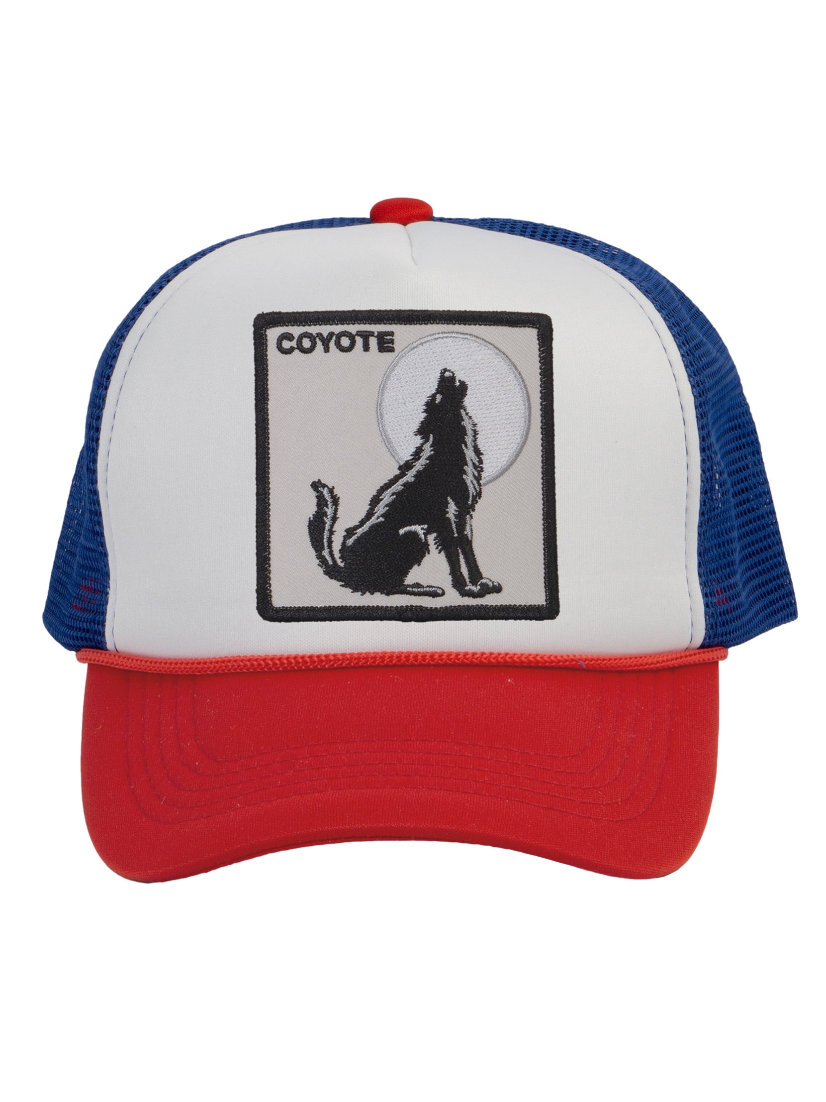 Top Headwear Men's Animal Trucker Hat - Snapback Farm Cap, Coyote White ...