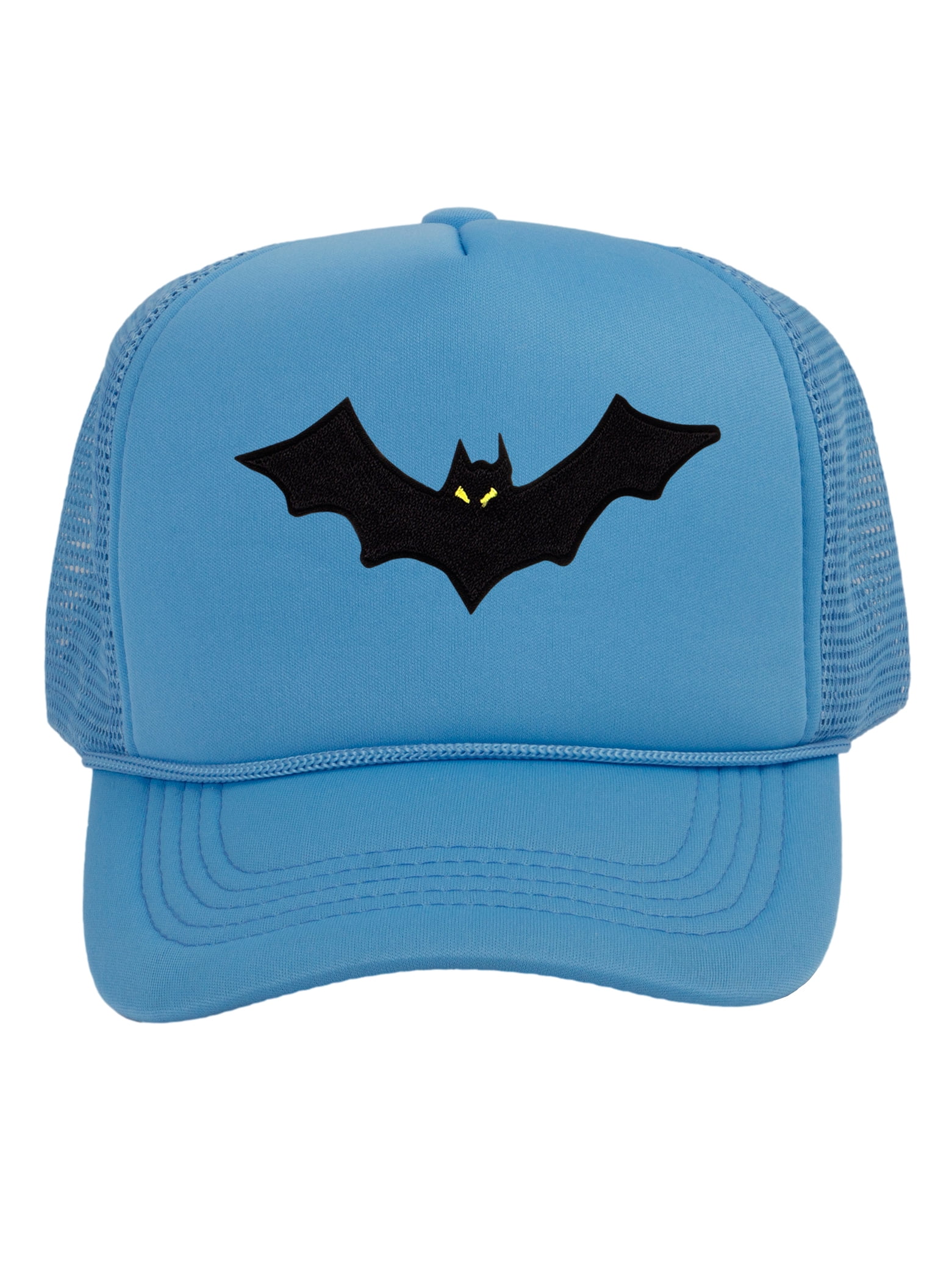Top Headwear Men's Bat Hat Spooky Holloween Trucker Snapback Cap Sky ...