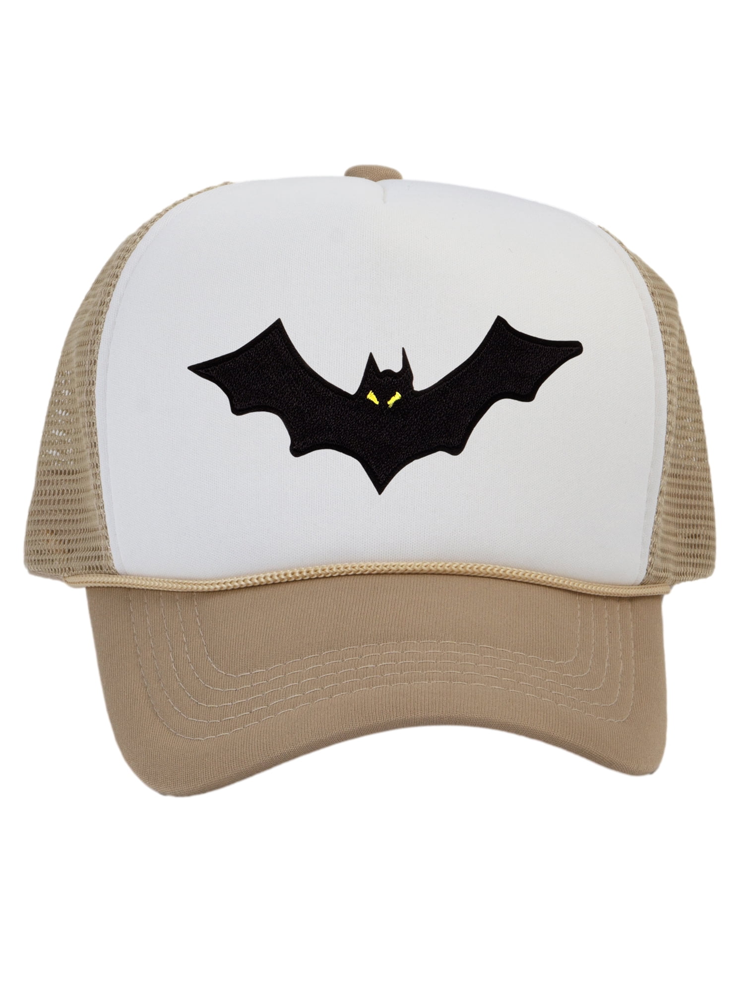 Top Headwear Men's Bat Hat Spooky Holloween Trucker Snapback Cap White ...