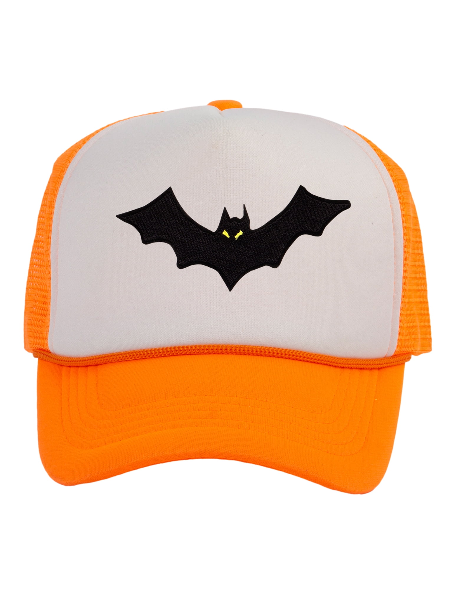 Top Headwear Men's Bat Hat Spooky Holloween Trucker Snapback Cap White ...