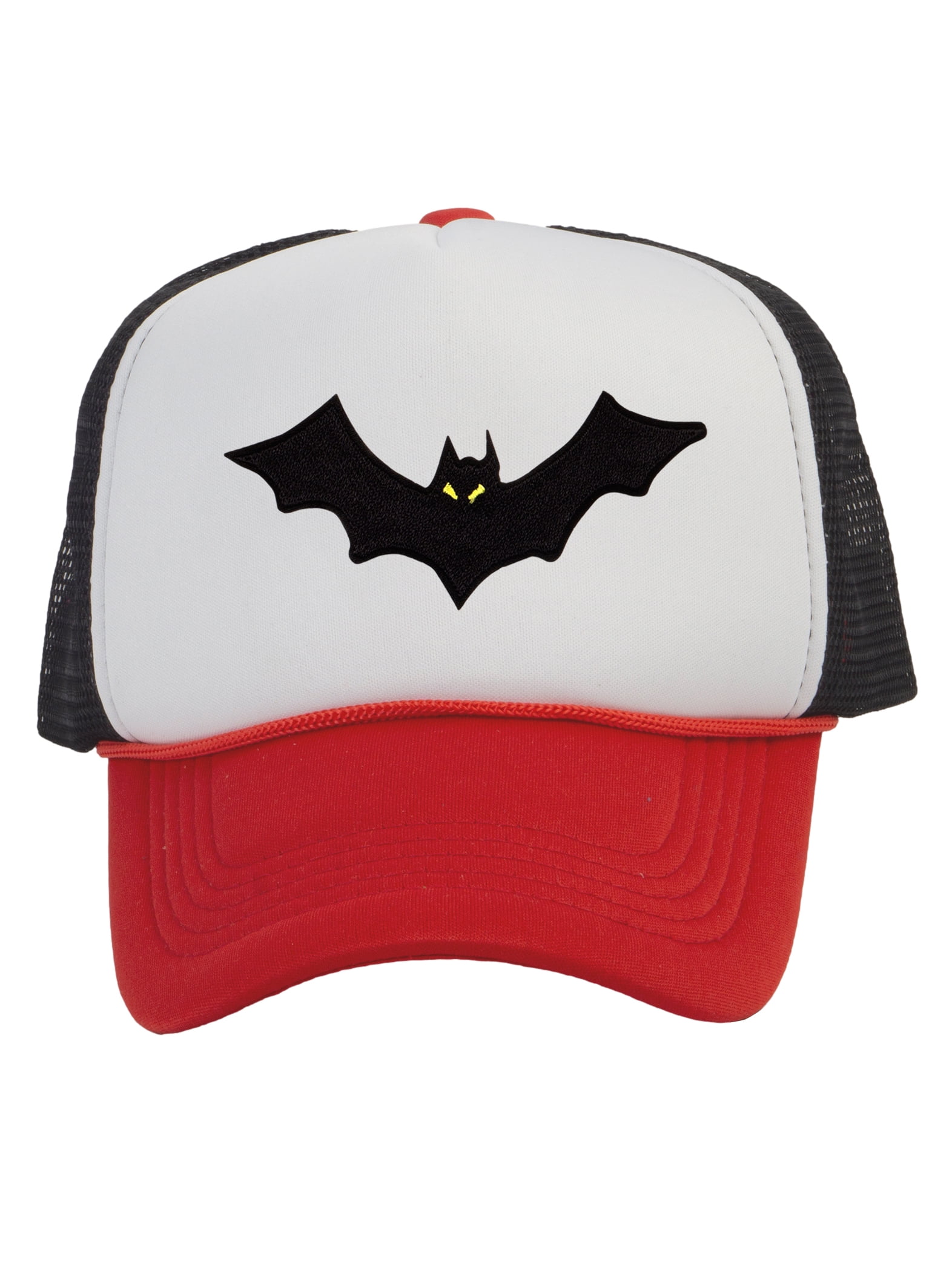 Top Headwear Men's Bat Hat Spooky Holloween Trucker Snapback Cap White ...