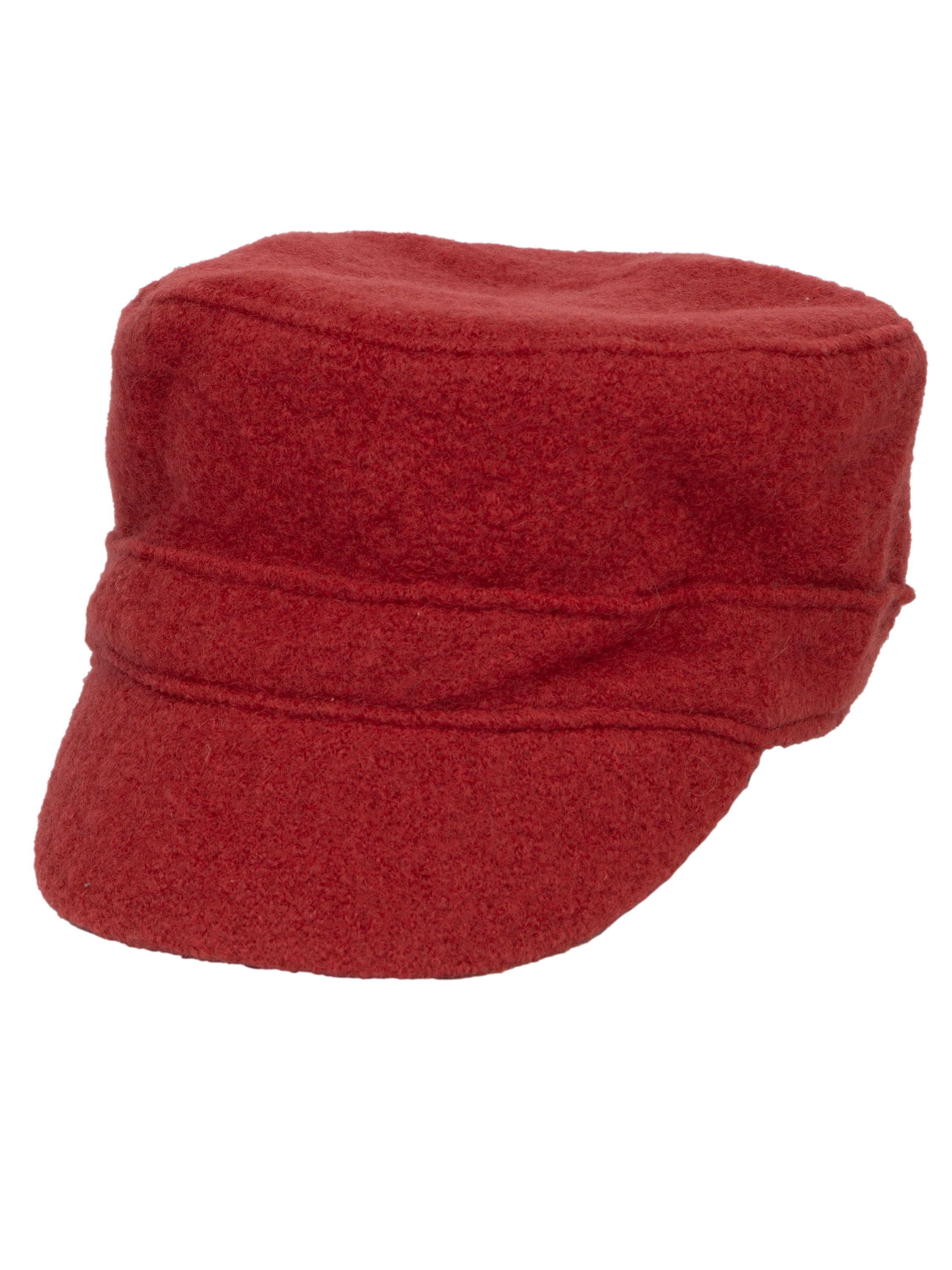 Top Headwear Men's Boiled Wool Military Winter Cap, Burgundy - Walmart.com