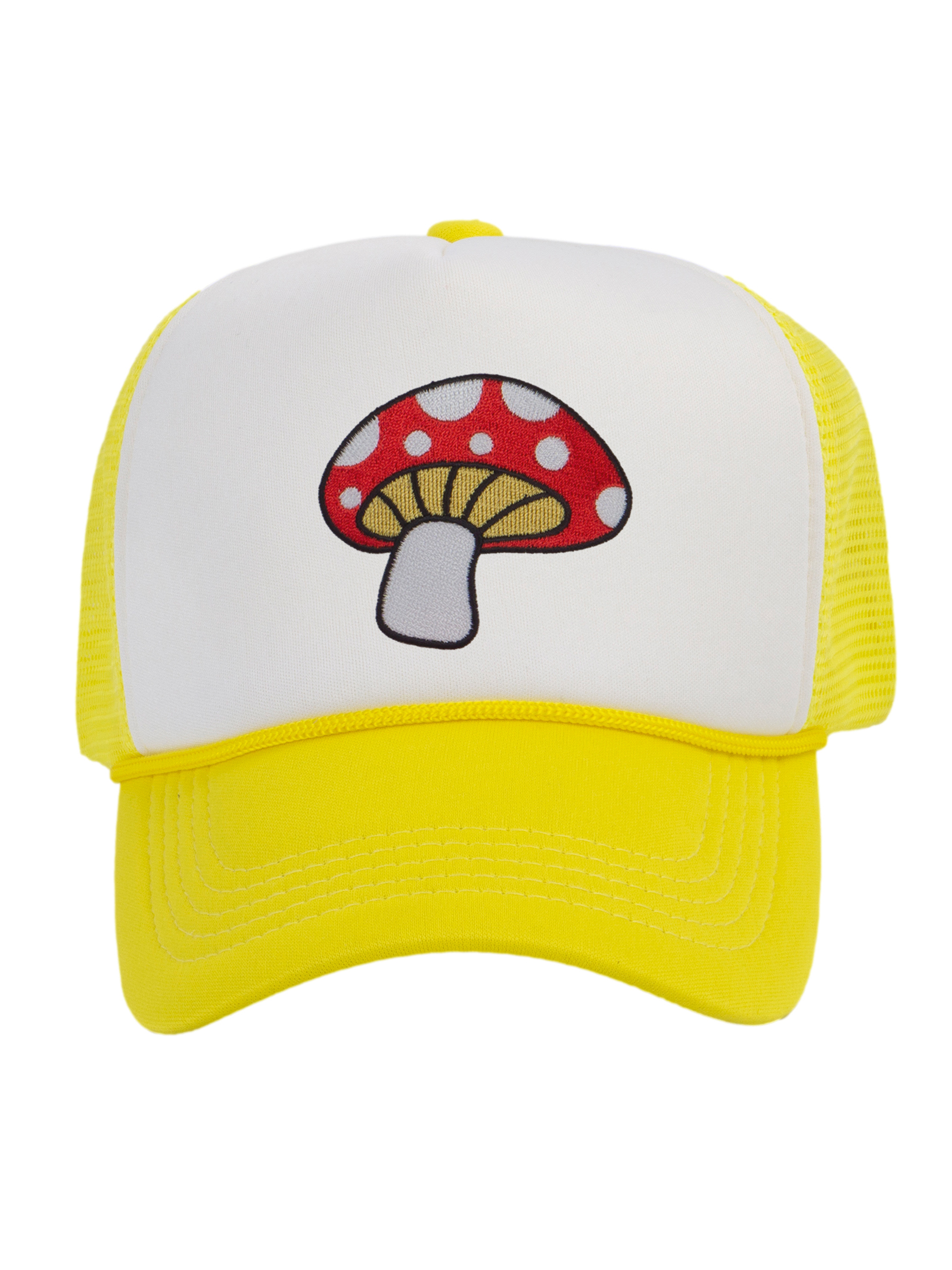 Top Headwear Men's Mushroom Hat - Enchanted Fungi Trucker Snapback Cap ...