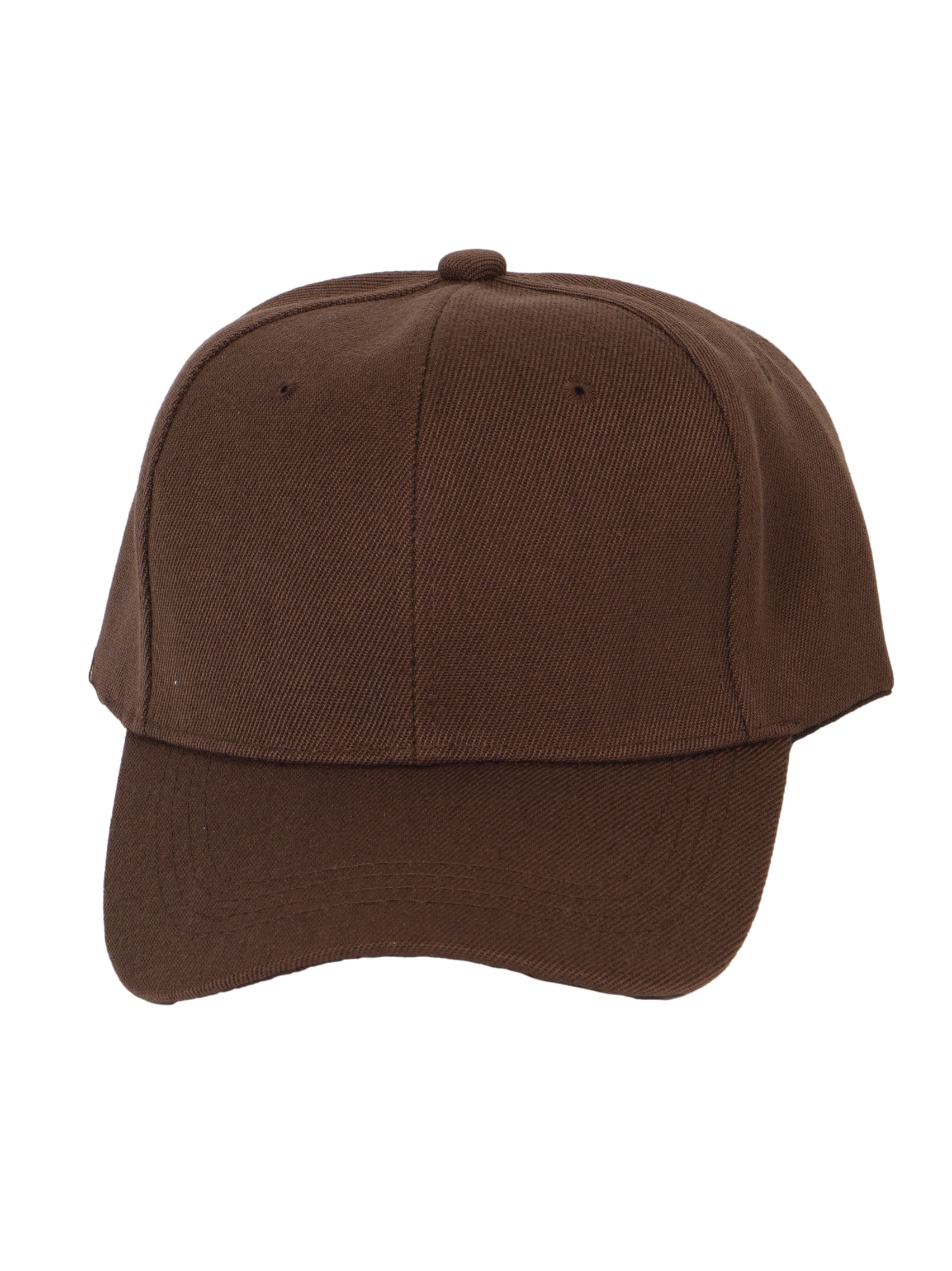 Top Headwear Men's Plain Baseball Cap - Adjustable Solid Color Ball Hat ...