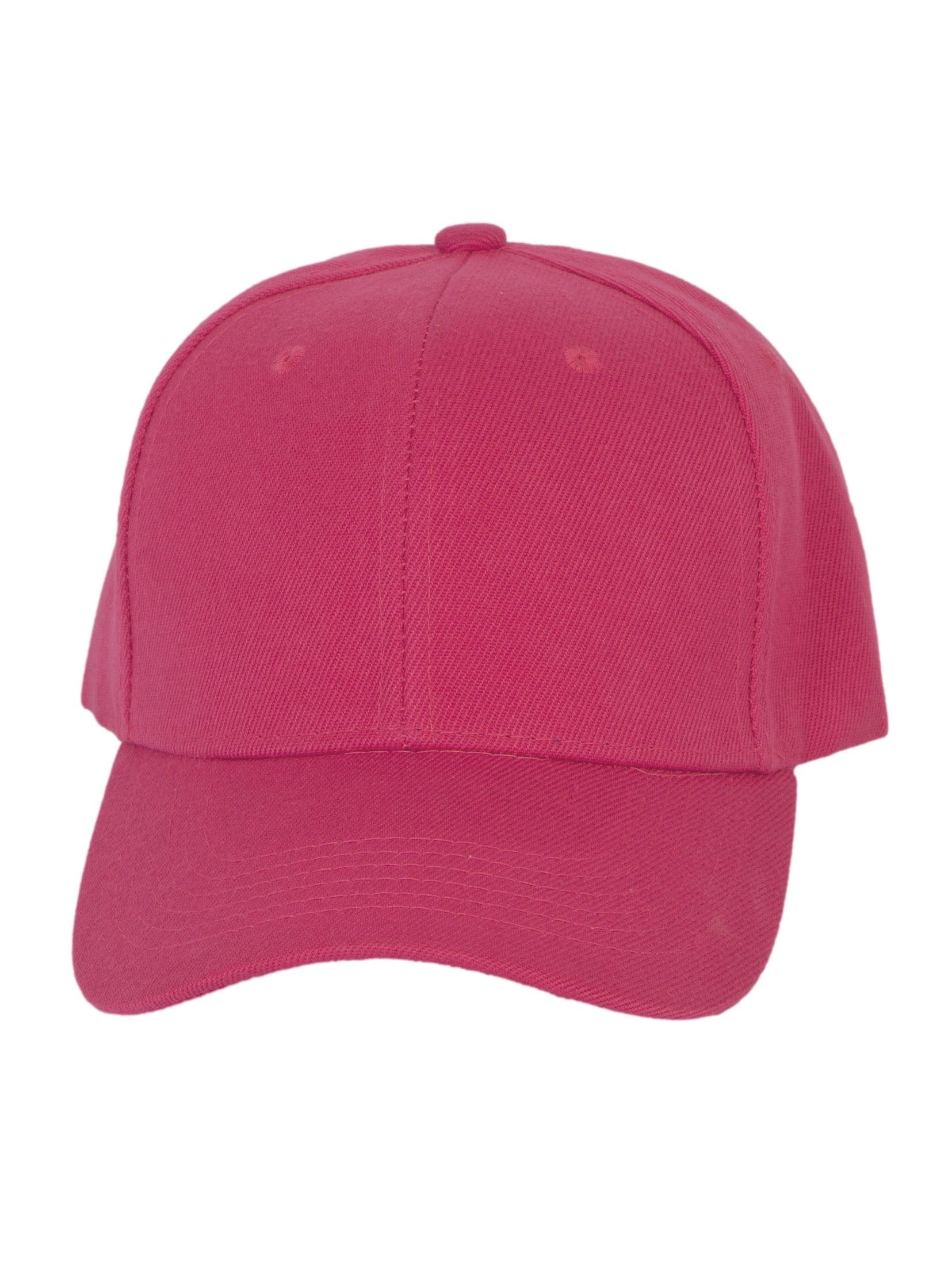 Top Headwear Men's Plain Baseball Cap - Adjustable Solid Color Ball Hat ...