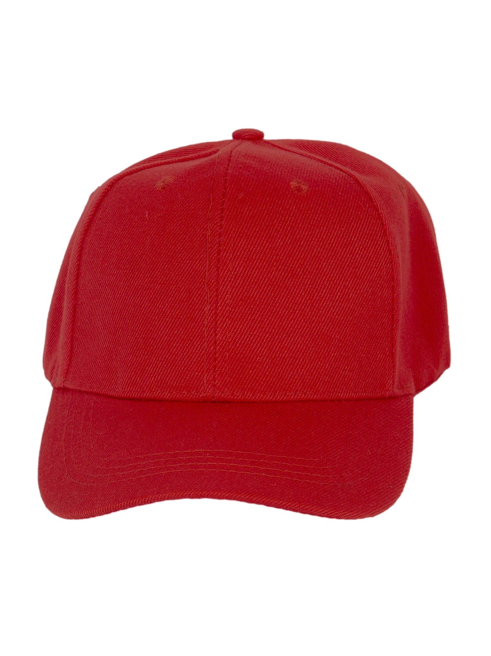 Top Headwear Men's Plain Baseball Cap - Adjustable Solid Color Ball Hat ...