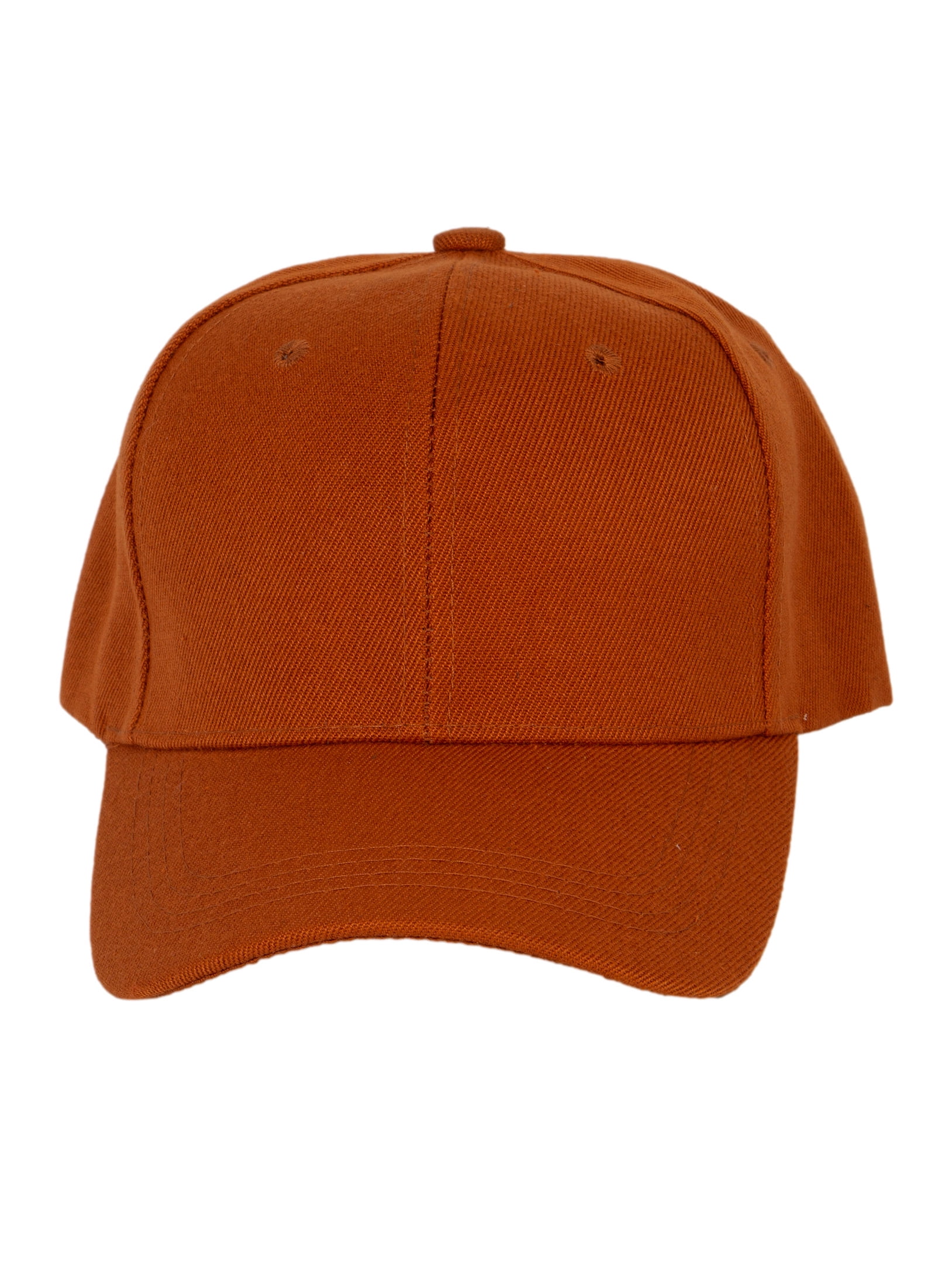 Top Headwear Men's Plain Baseball Cap - Adjustable Solid Color Ball Hat ...