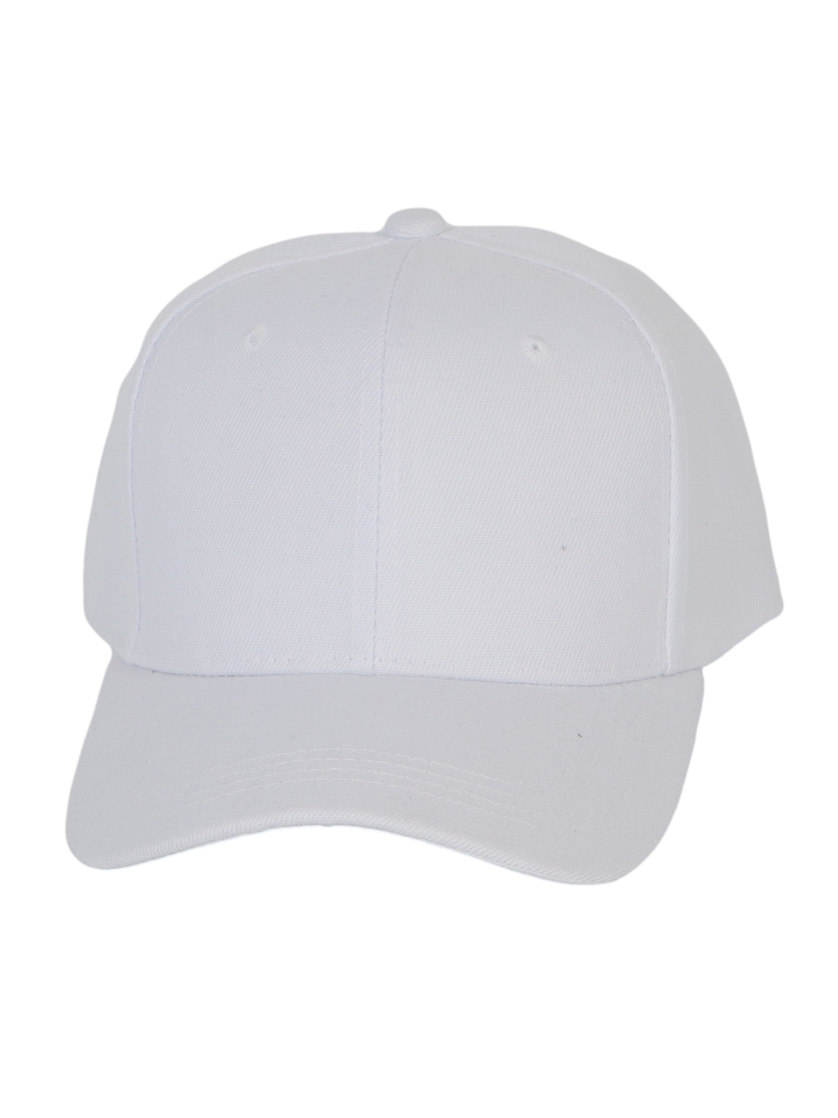 Top Headwear Men's Plain Baseball Cap - Adjustable Solid Color Ball Hat ...