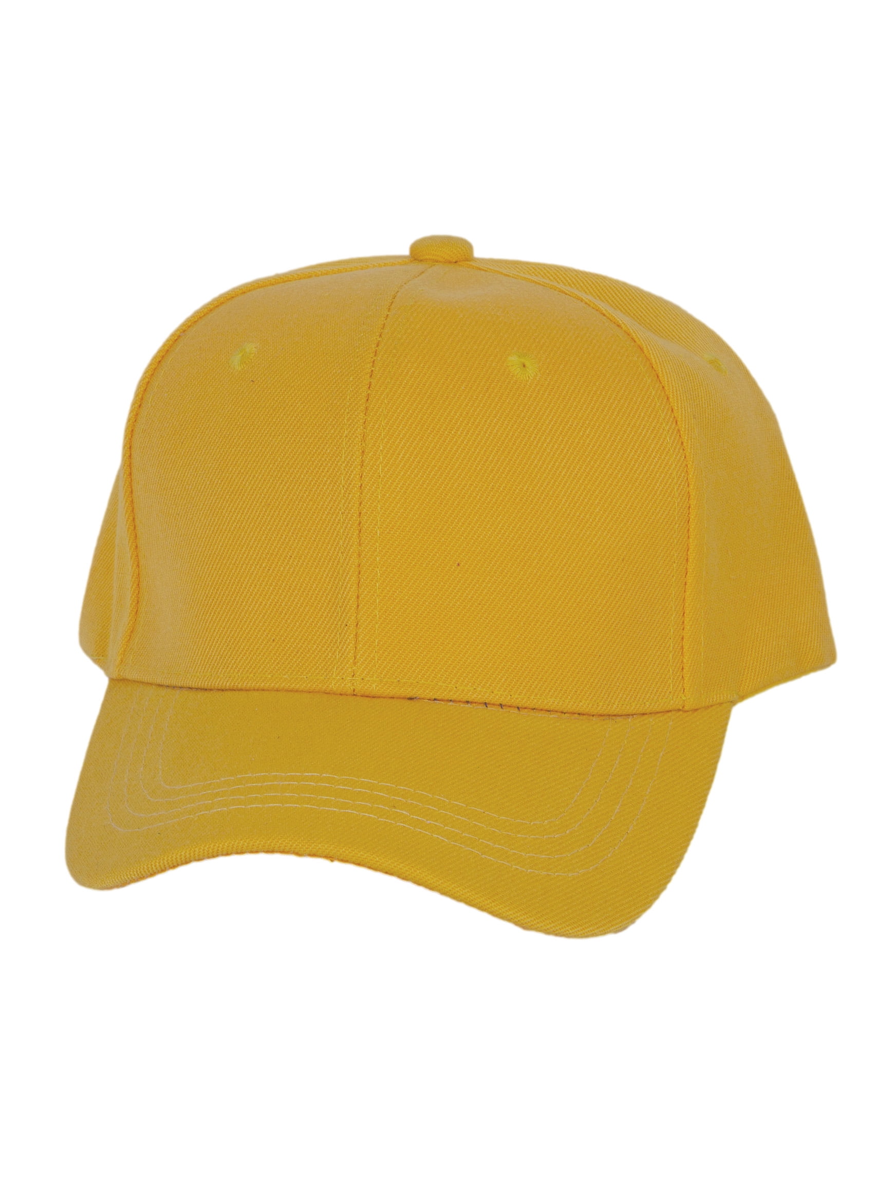 Top Headwear Men's Plain Baseball Cap - Adjustable Solid Color Ball Hat ...