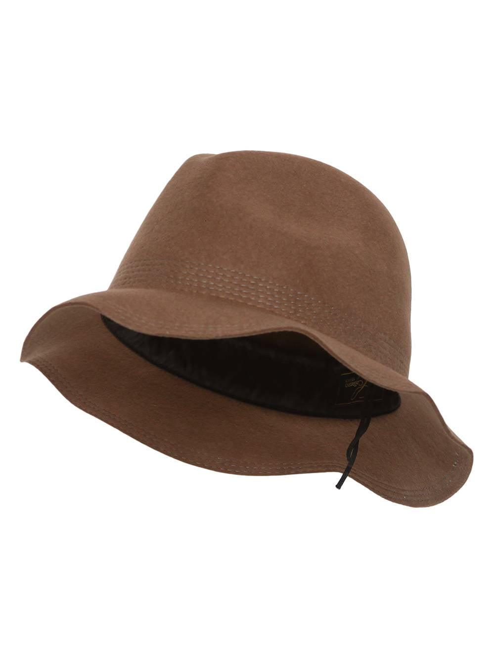 Top Headwear Men's Stitched Brim Safari Wool Hat, Pecan - Walmart.com