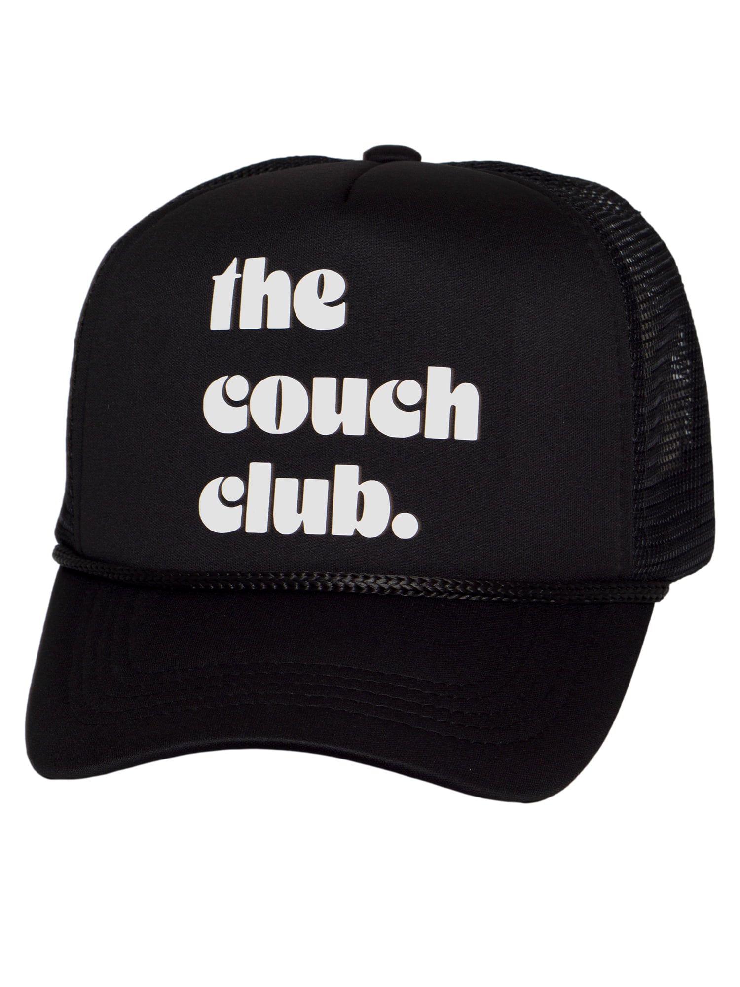Top Headwear Men's The Couch Club Trucker Hat - Snapback Dad Cap Black ...
