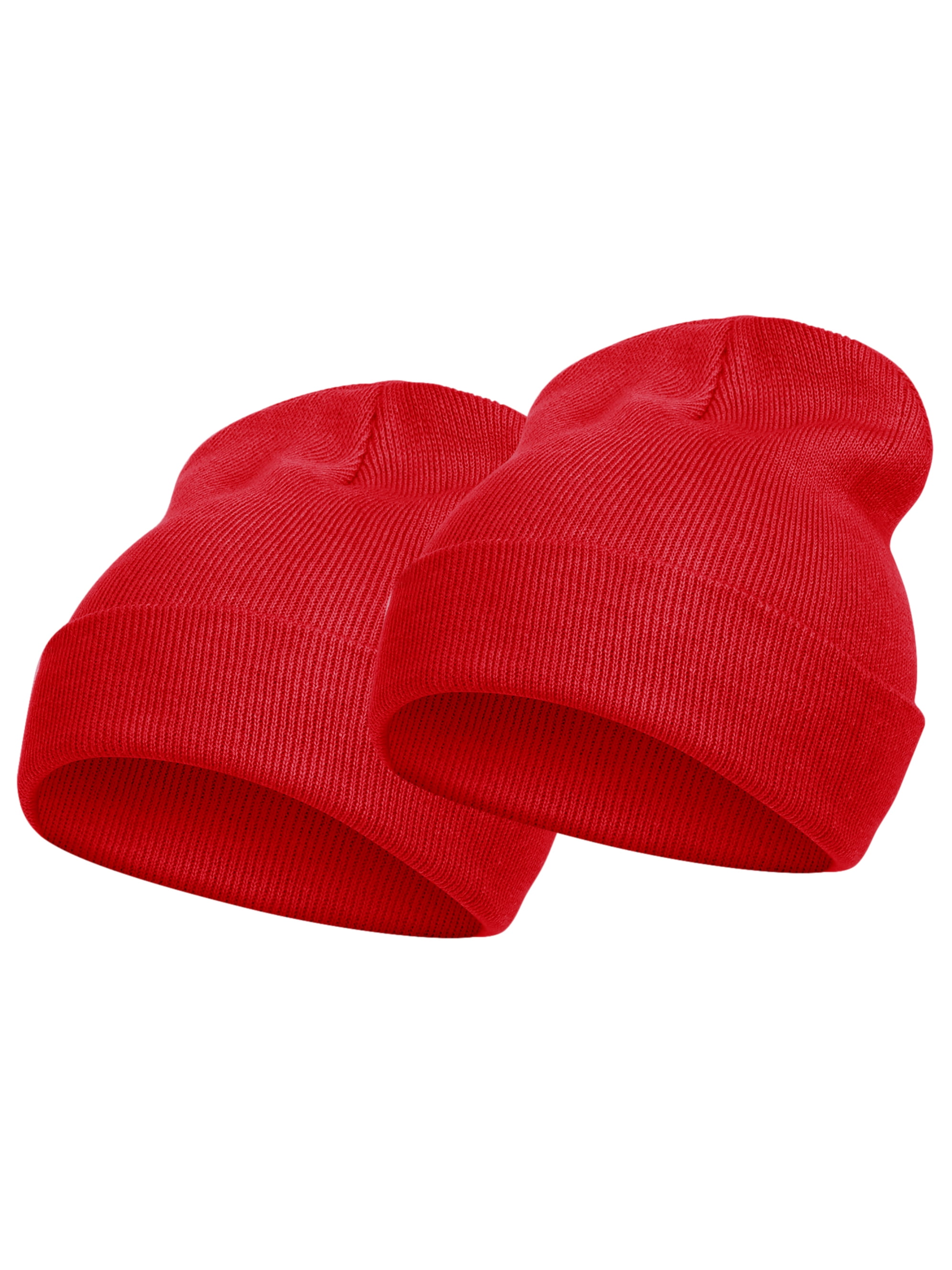 TOP HEADWEAR Beanie, Warm Knit Winter Hat, Stretchy Soft Acrylic, Red ...