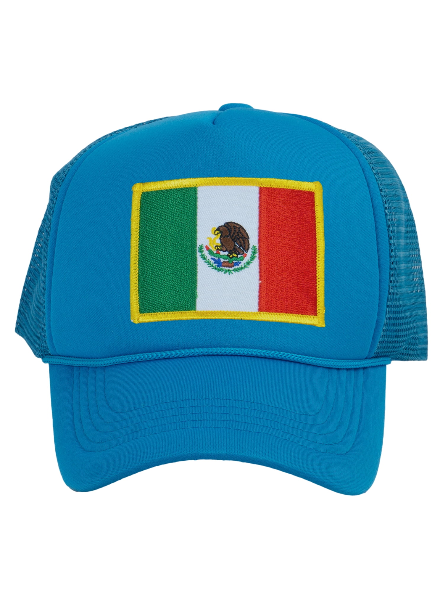 Top Headwear Mexico Flag Trucker Hat - Men's Foam Mesh Snapback Cap ...