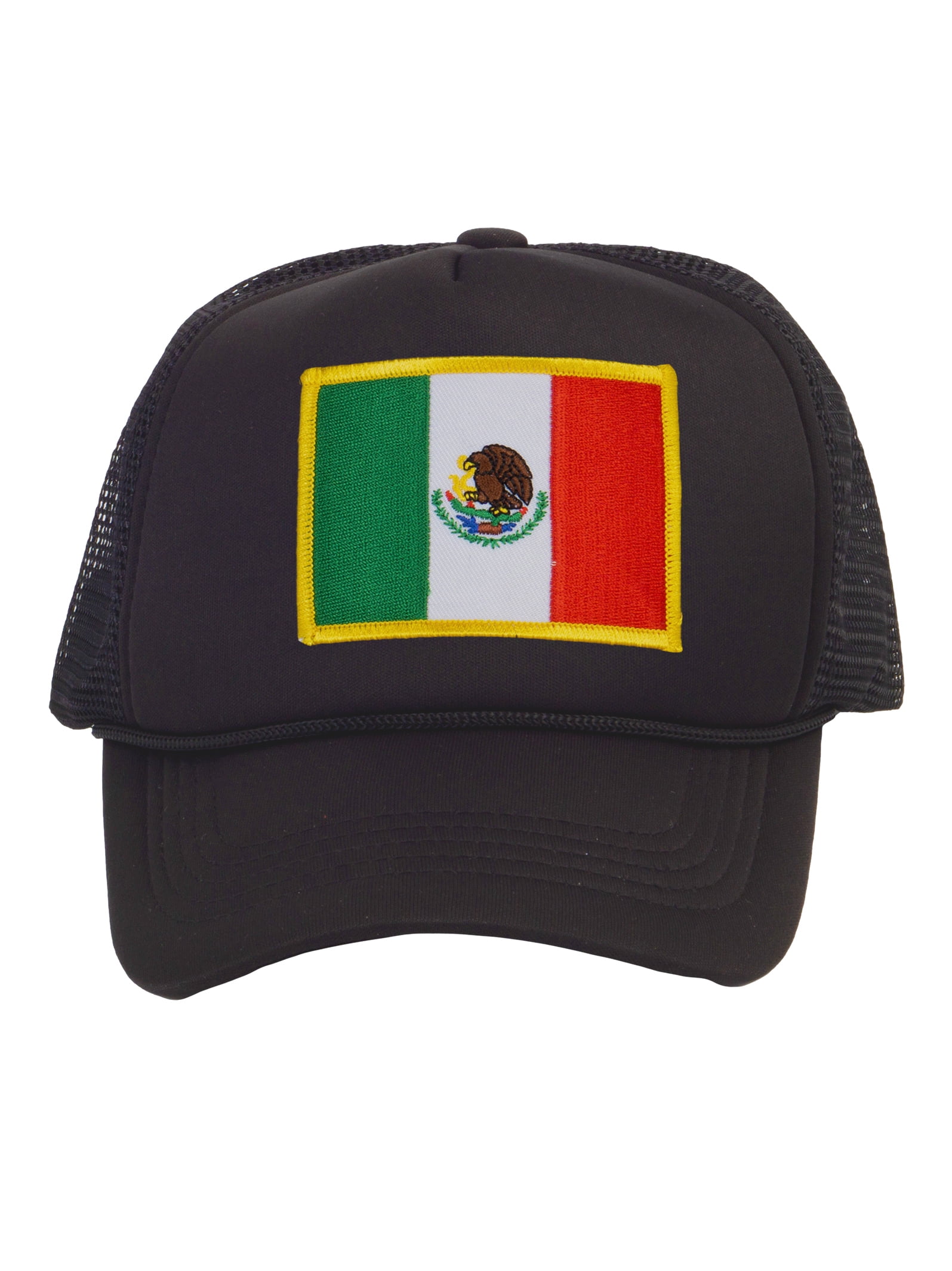 Top Headwear Mexico Flag Trucker Hat - Men's Foam Mesh Snapback Cap ...