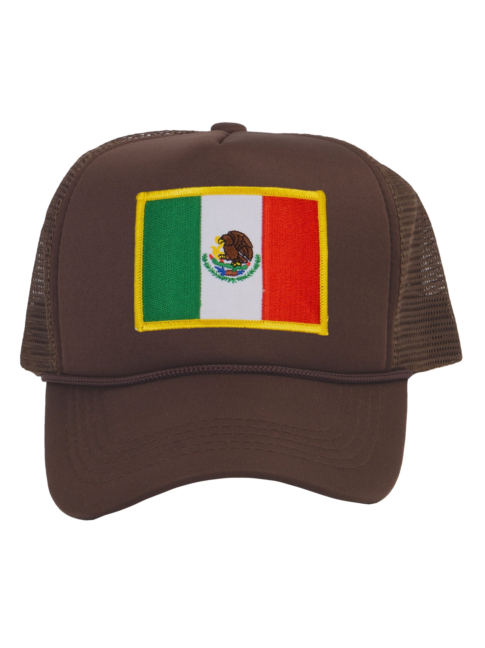 Top Headwear Mexico Flag Trucker Hat - Men's Foam Mesh Snapback Cap ...
