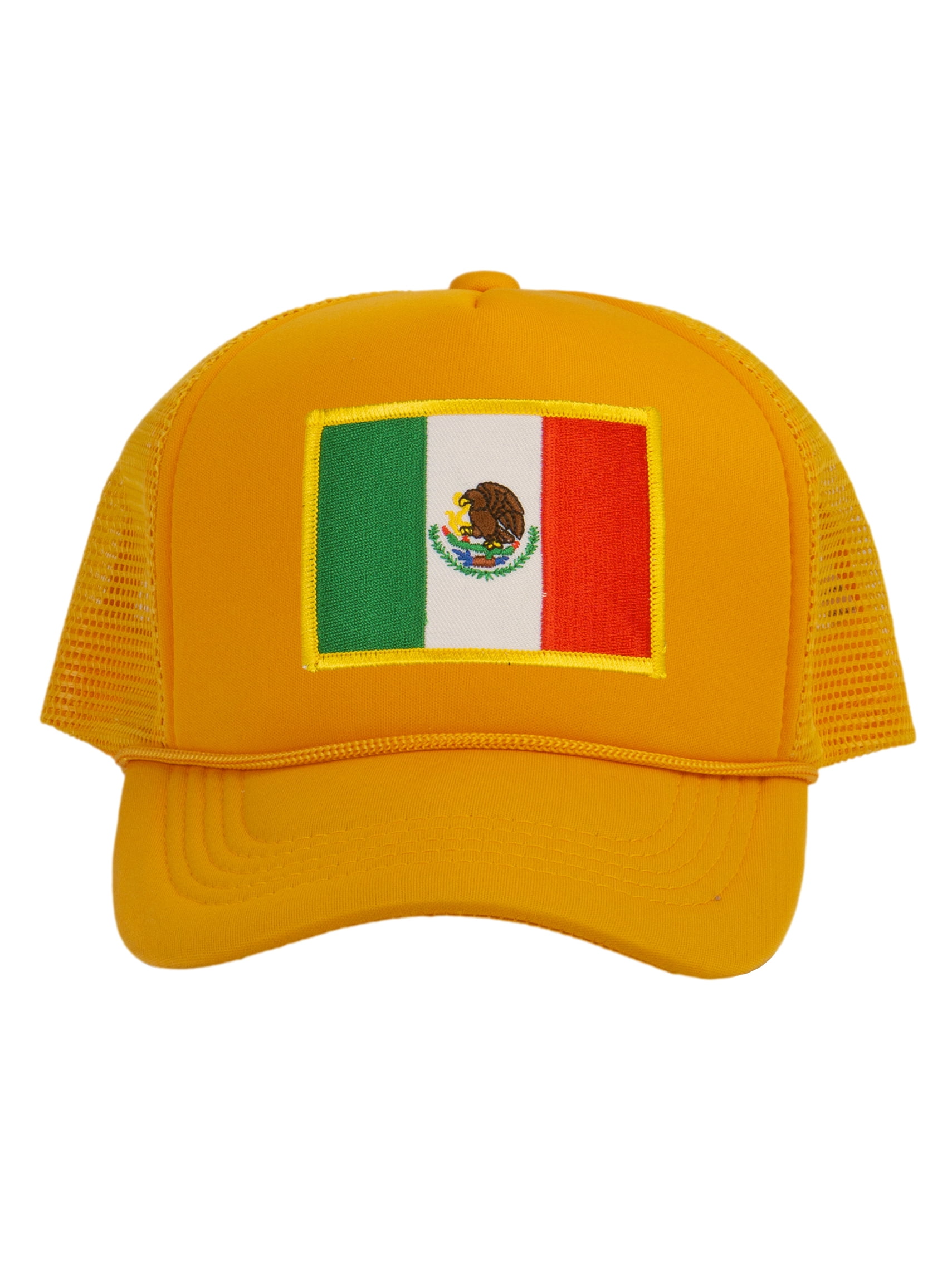 Top Headwear Mexico Flag Trucker Hat - Men's Foam Mesh Snapback Cap ...