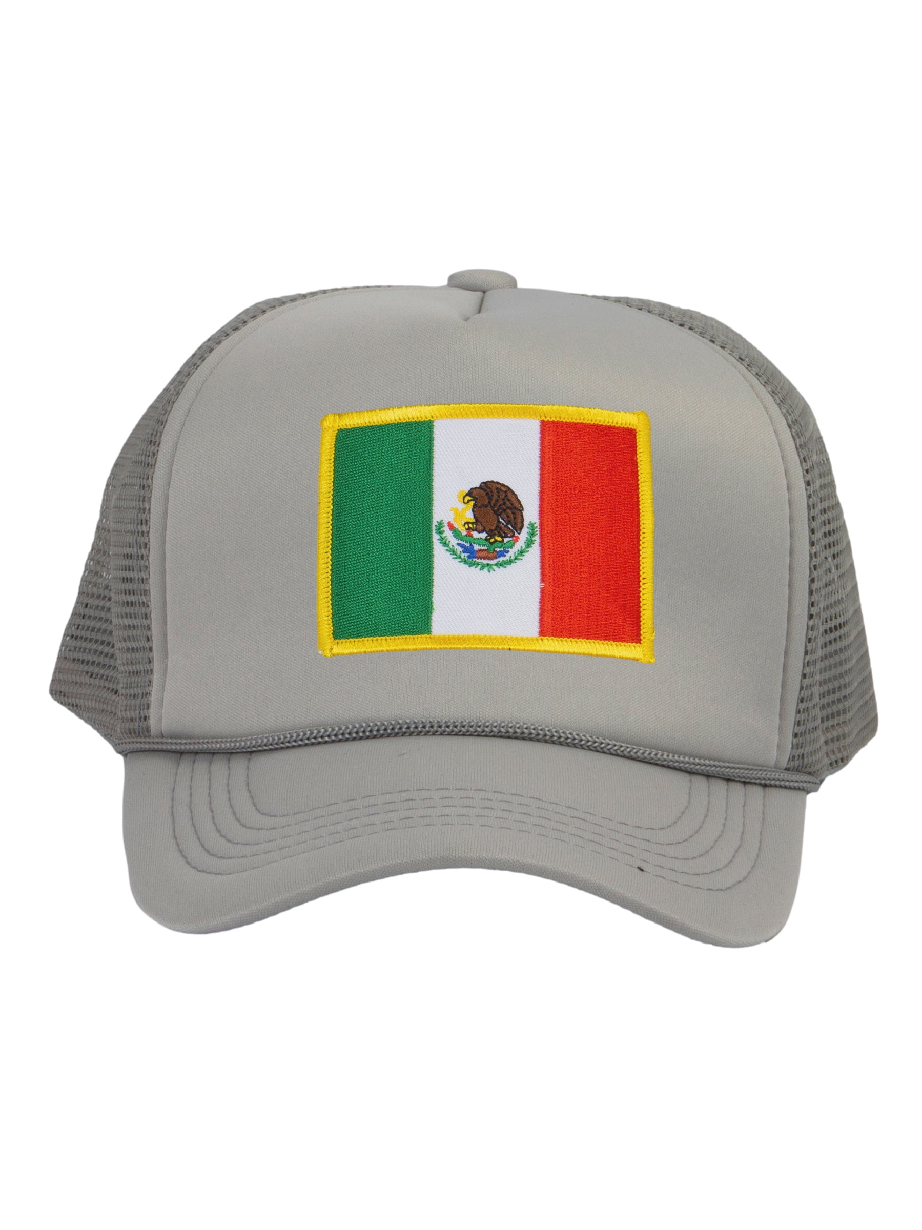 Top Headwear Mexico Flag Trucker Hat - Men's Foam Mesh Snapback Cap ...