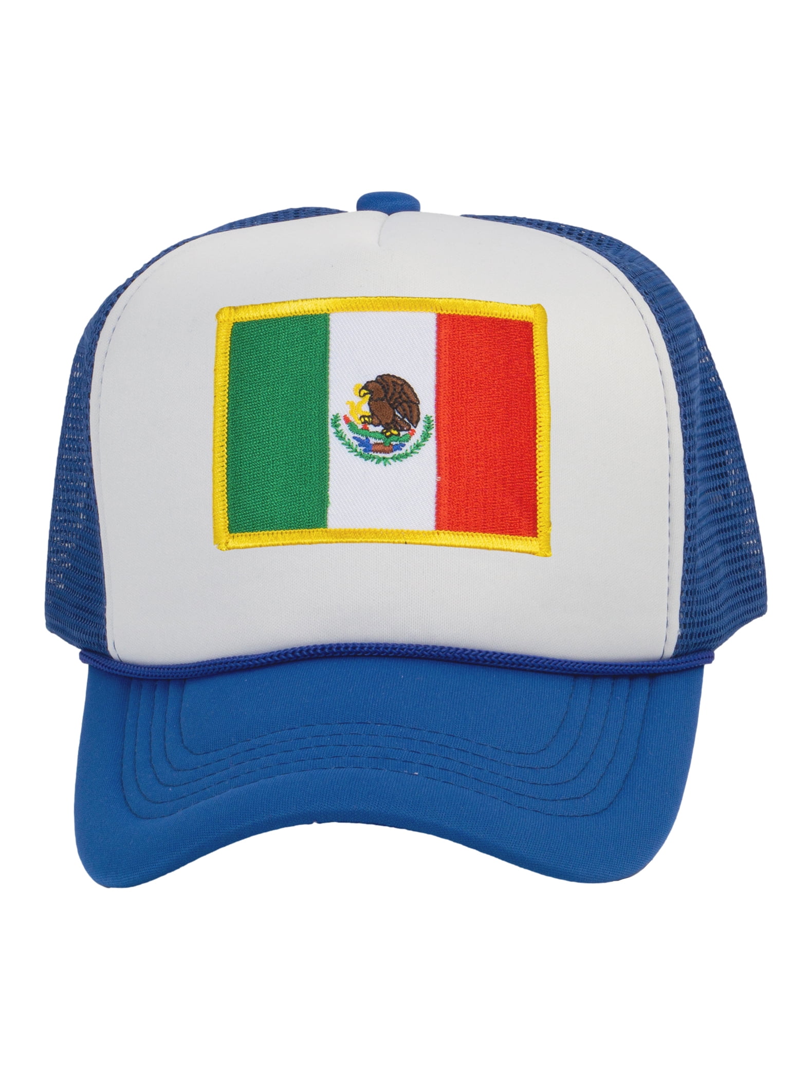 Top Headwear Mexico Flag Trucker Hat - Men's Foam Mesh Snapback Cap ...