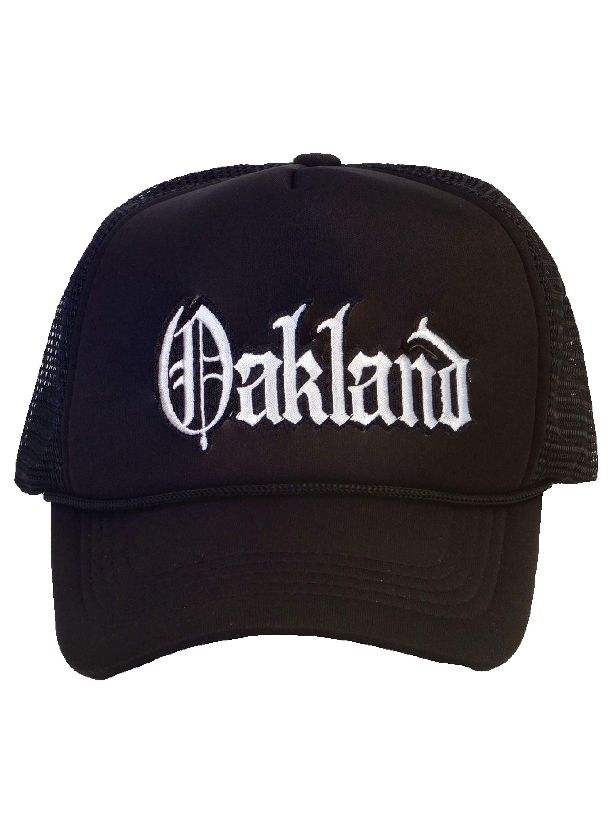 Top Headwear Old English Trucker Hat - City Snapback Cap, Black Oakland ...