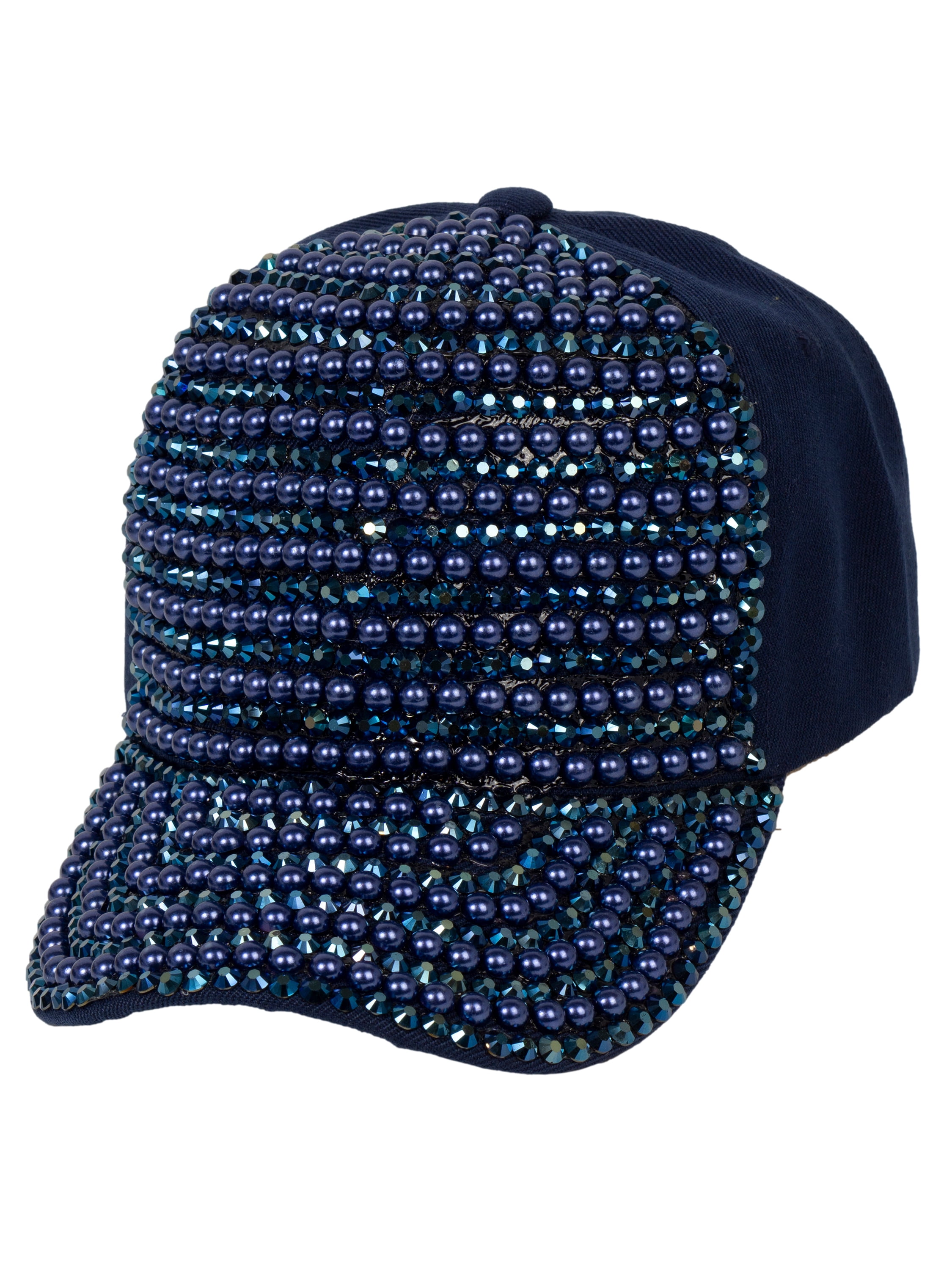 Top Headwear Pearl Rhinestone Bling Baseball Cap - Navy - Walmart.com