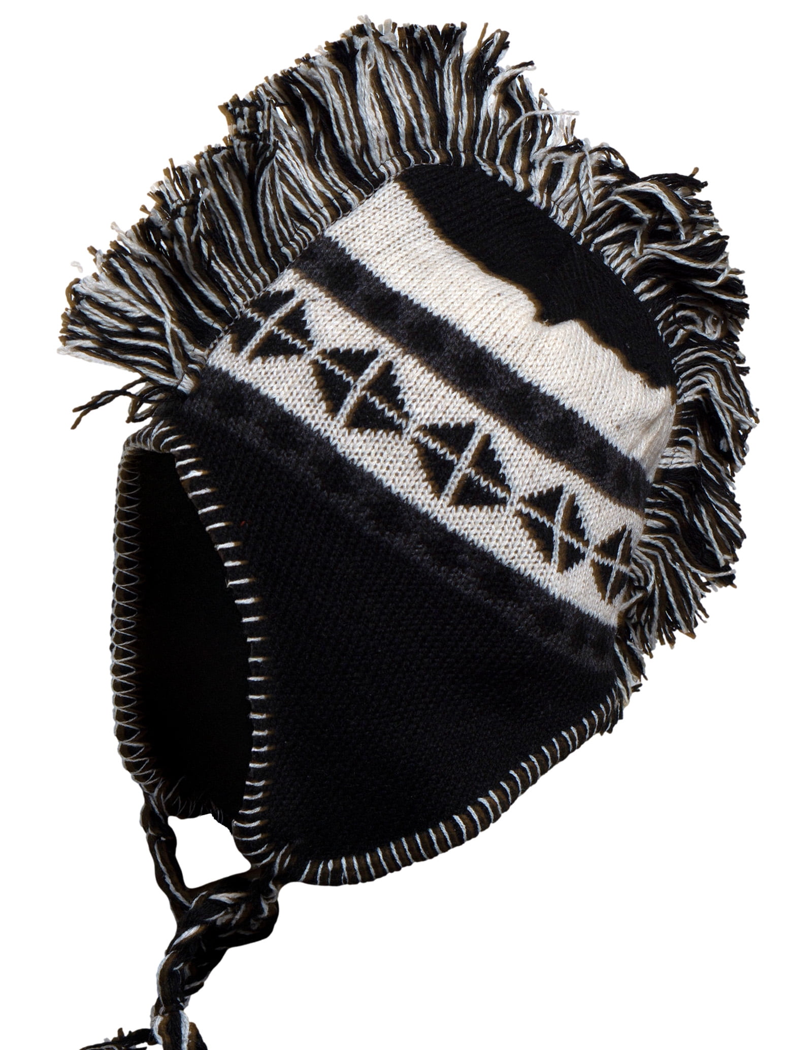 Top Headwear Peruvian Chullo Hat - Diamond - Black/White - Walmart ...