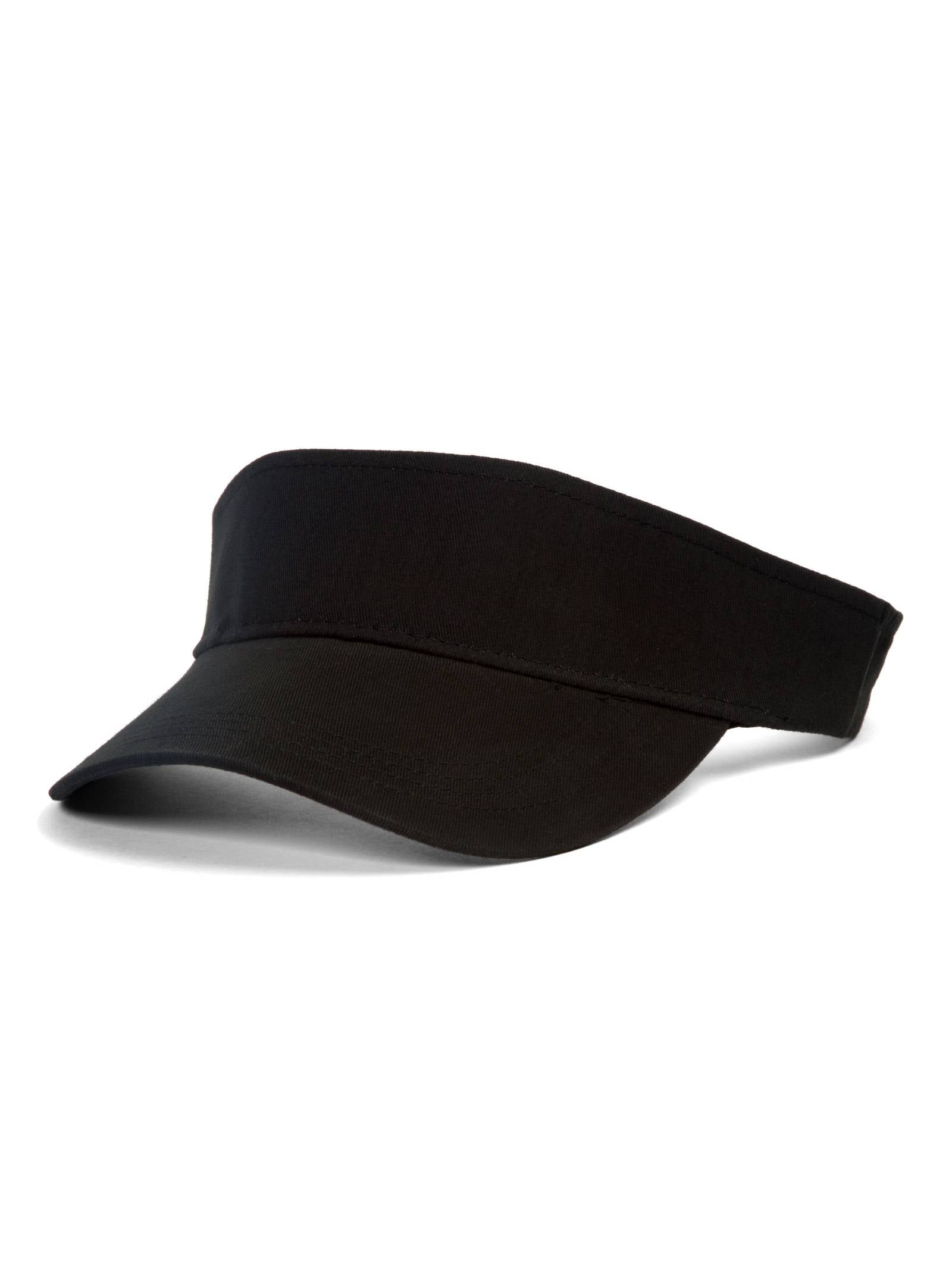 Top Headwear Plain Sports Visors, Black - Walmart.com