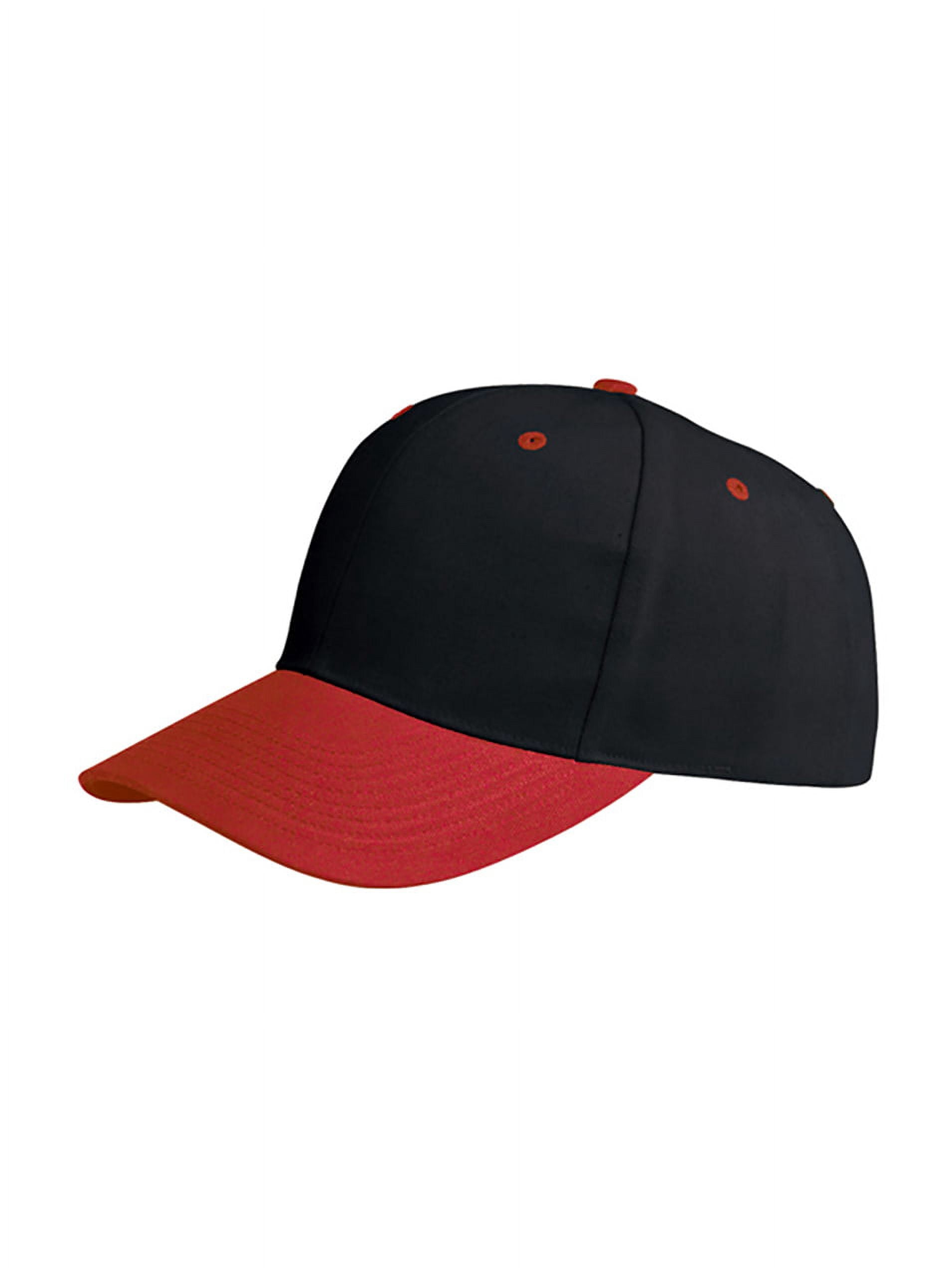 Top Headwear Pro Style Twill Cap - Black/Red - Walmart.com