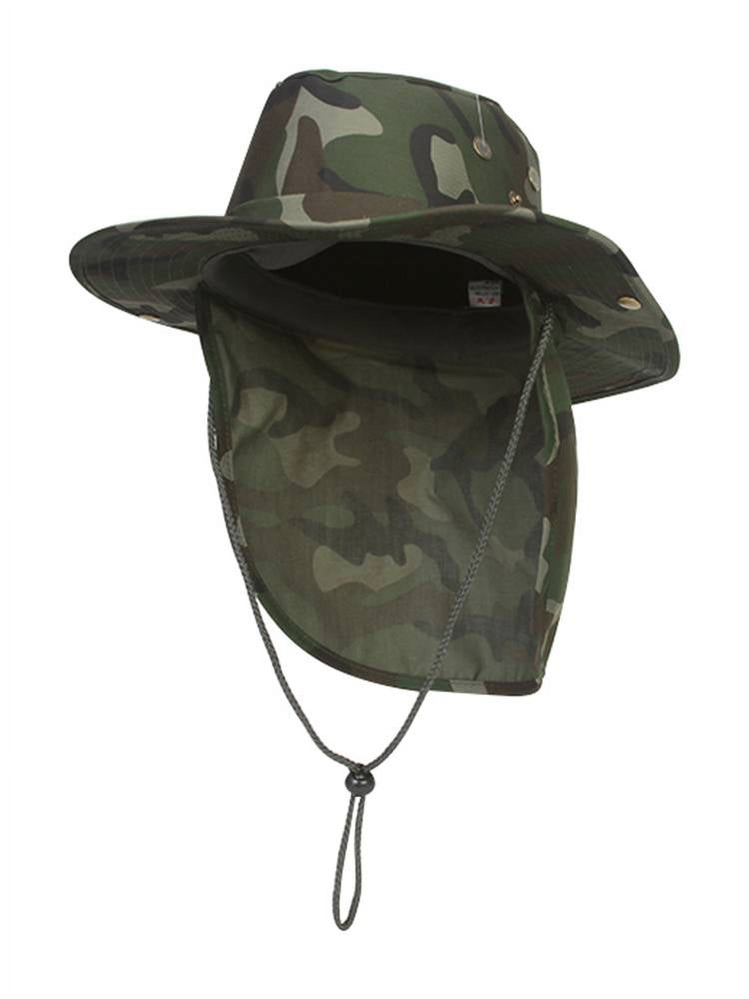Top Headwear Safari Explorer Bucket Hat With Flap Neck Cover ...