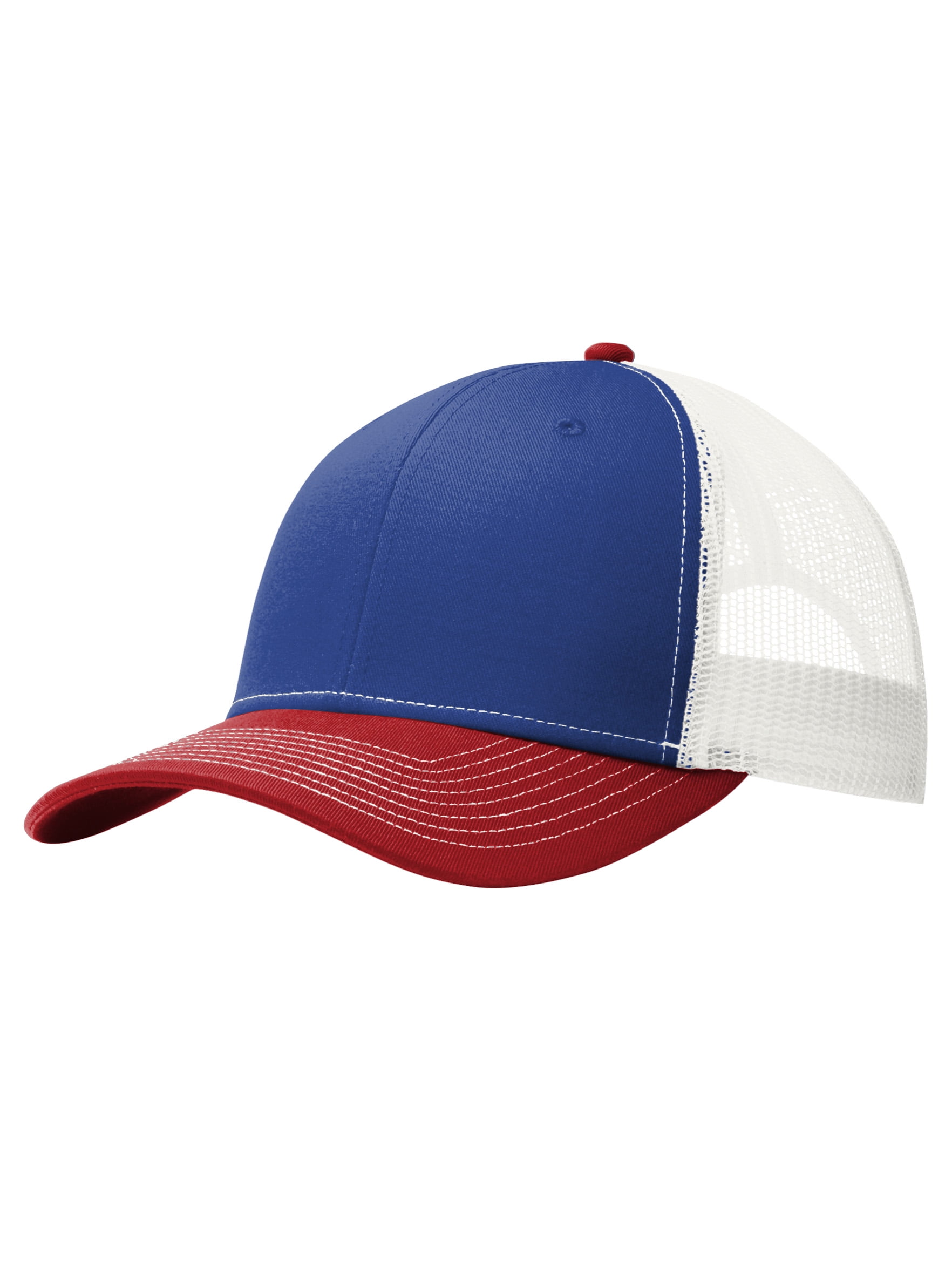 Top Headwear Snapback Trucker Cap - Patriot Blue/Flame Red/White ...
