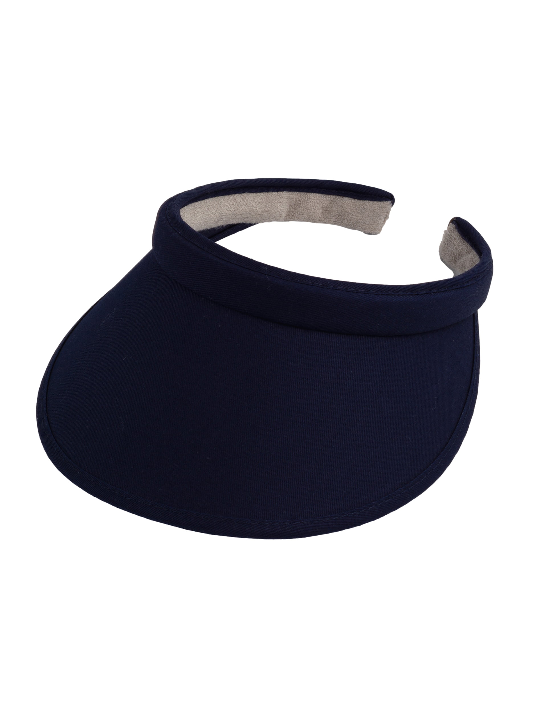 TopHeadwear Sun Protection Sports Cotton Twill Clip-On Visor, Navy ...