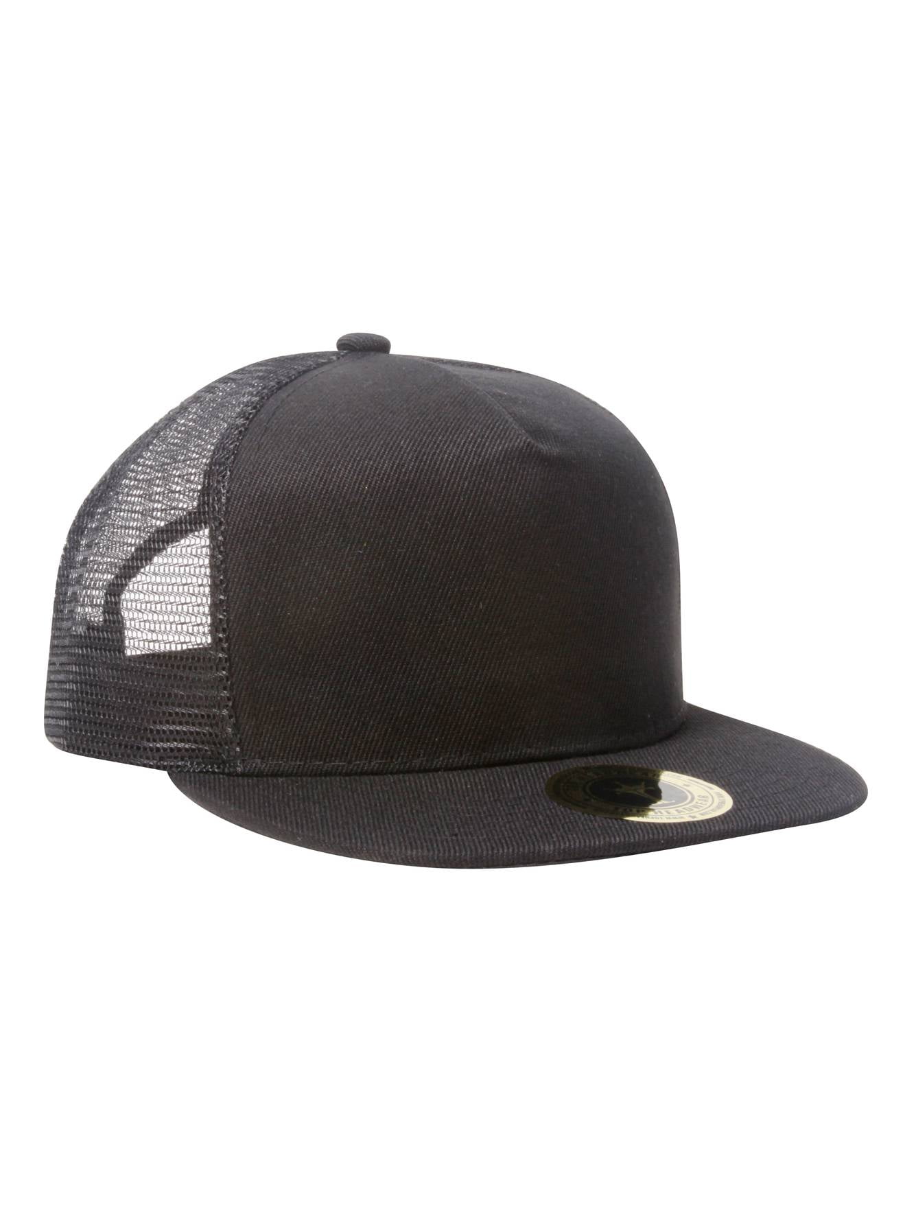 Top Headwear Structured Mesh Snapback Hat - Black - Walmart.com