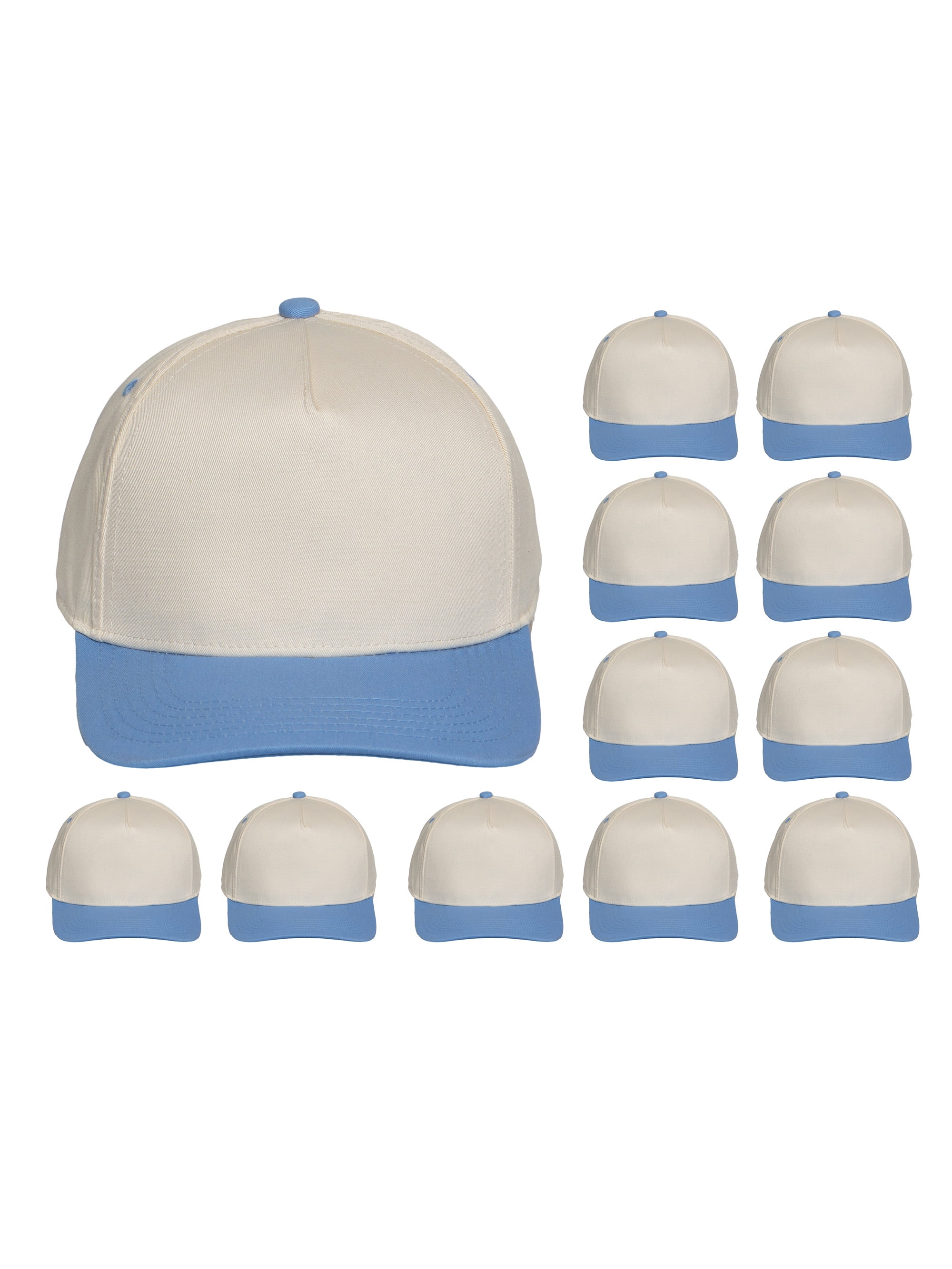 Top Headwear Throwback Heritage Snapback Hat - Two Tone Legacy Collection Baseball Cap Dozen 12 ...