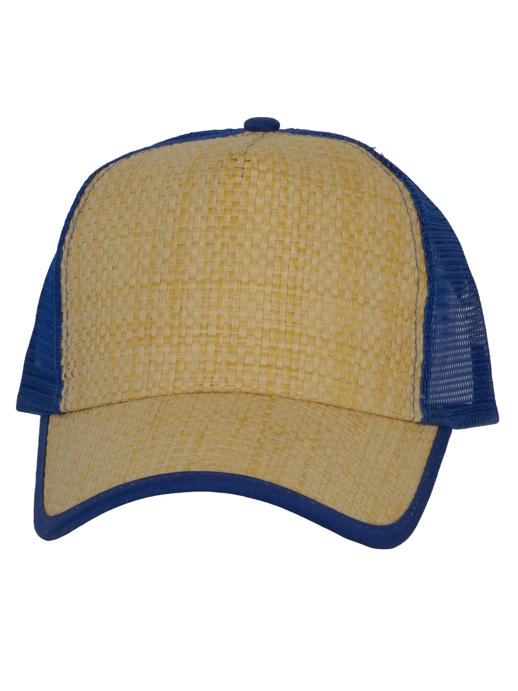 Top Headwear Trucker Straw Hats For Men Two-Tone Snapback Cap, Natural ...