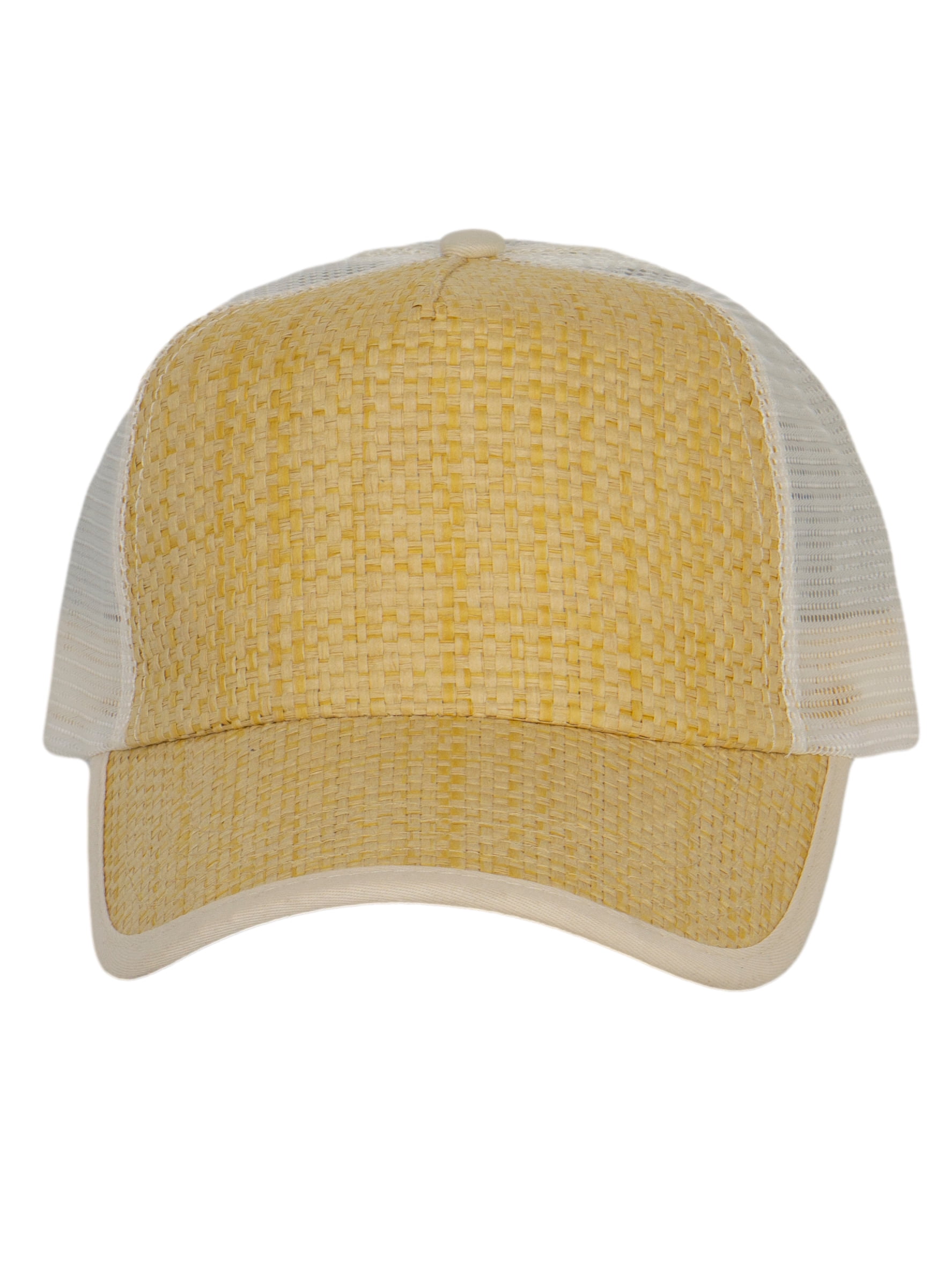 Top Headwear Trucker Straw Hats For Men Two-Tone Snapback Cap, Natural ...