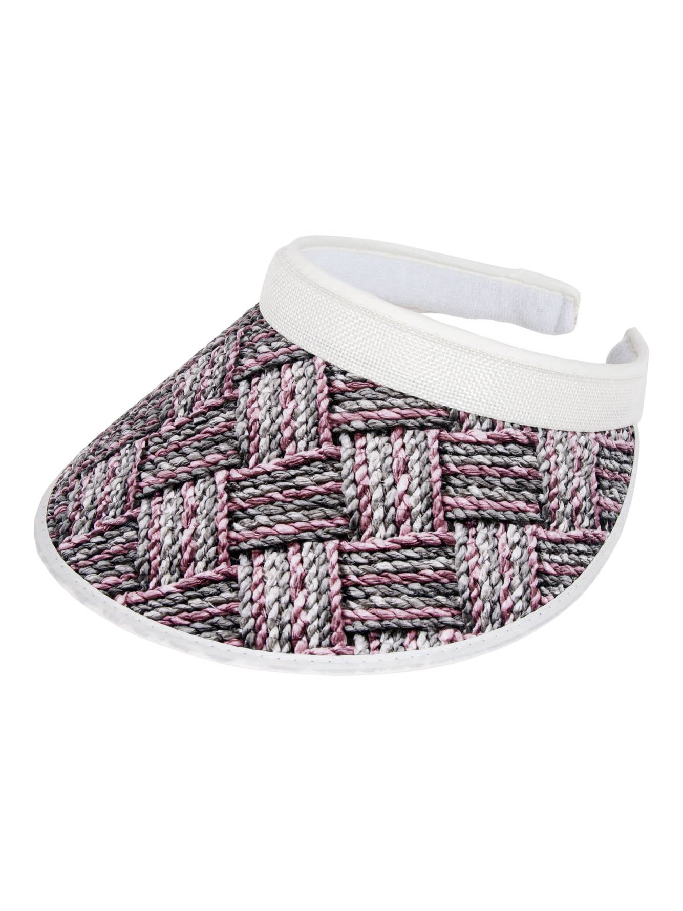Top Headwear Two-Tone Weave Clip-On Visor - Black - Walmart.com