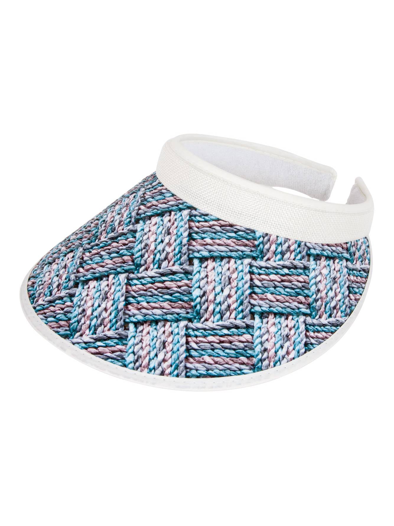 Top Headwear Two-Tone Weave Clip-On Visor - Blue - Walmart.com