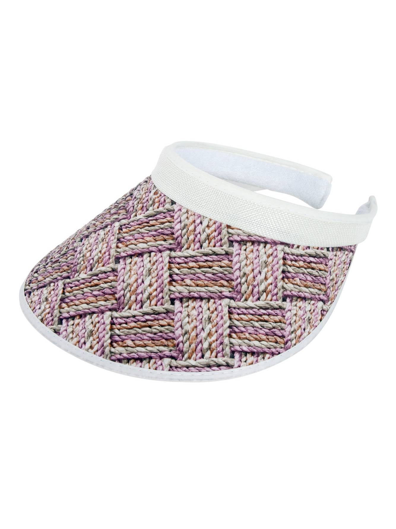 Top Headwear Two-Tone Weave Clip-On Visor - Pink - Walmart.com